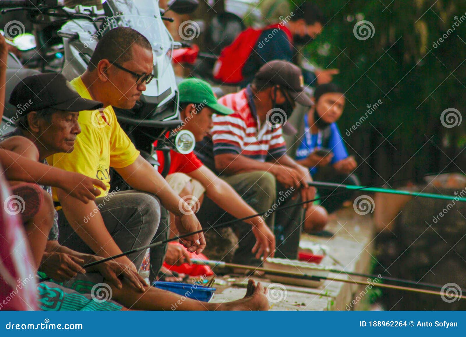 Fishing Activities in the Lake Editorial Stock Image - Image of ...