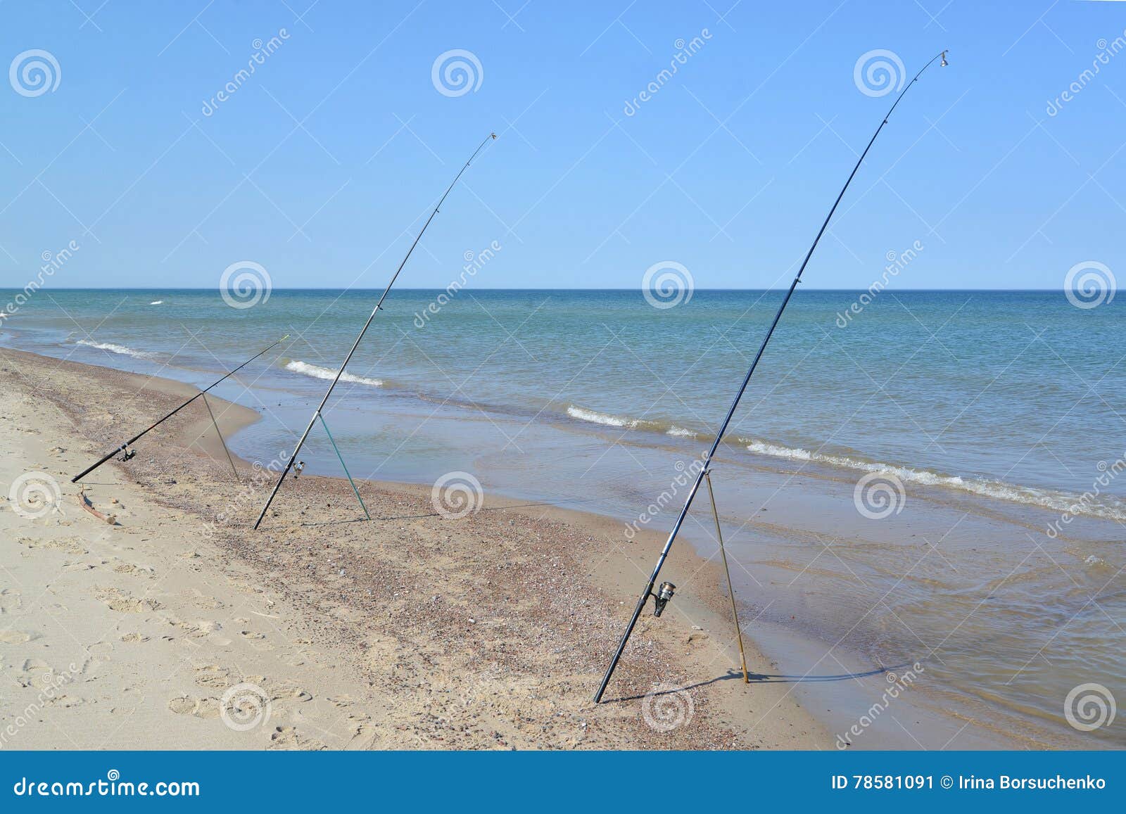 Fishing in the Baltic Sea stock image. Image of line - 78581091