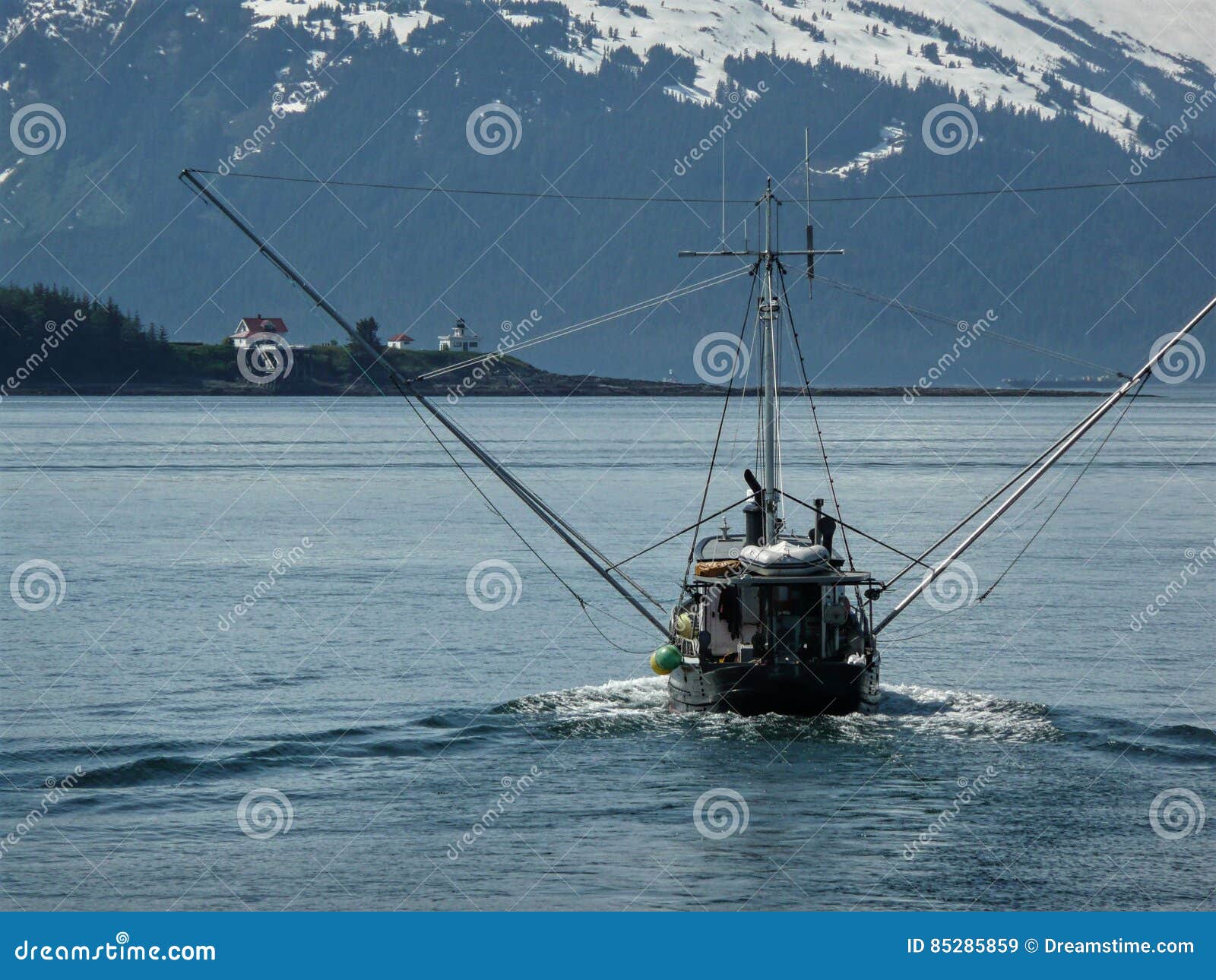 Fishing Boat in Alaska stock image. Image of water, industry - 85285859
