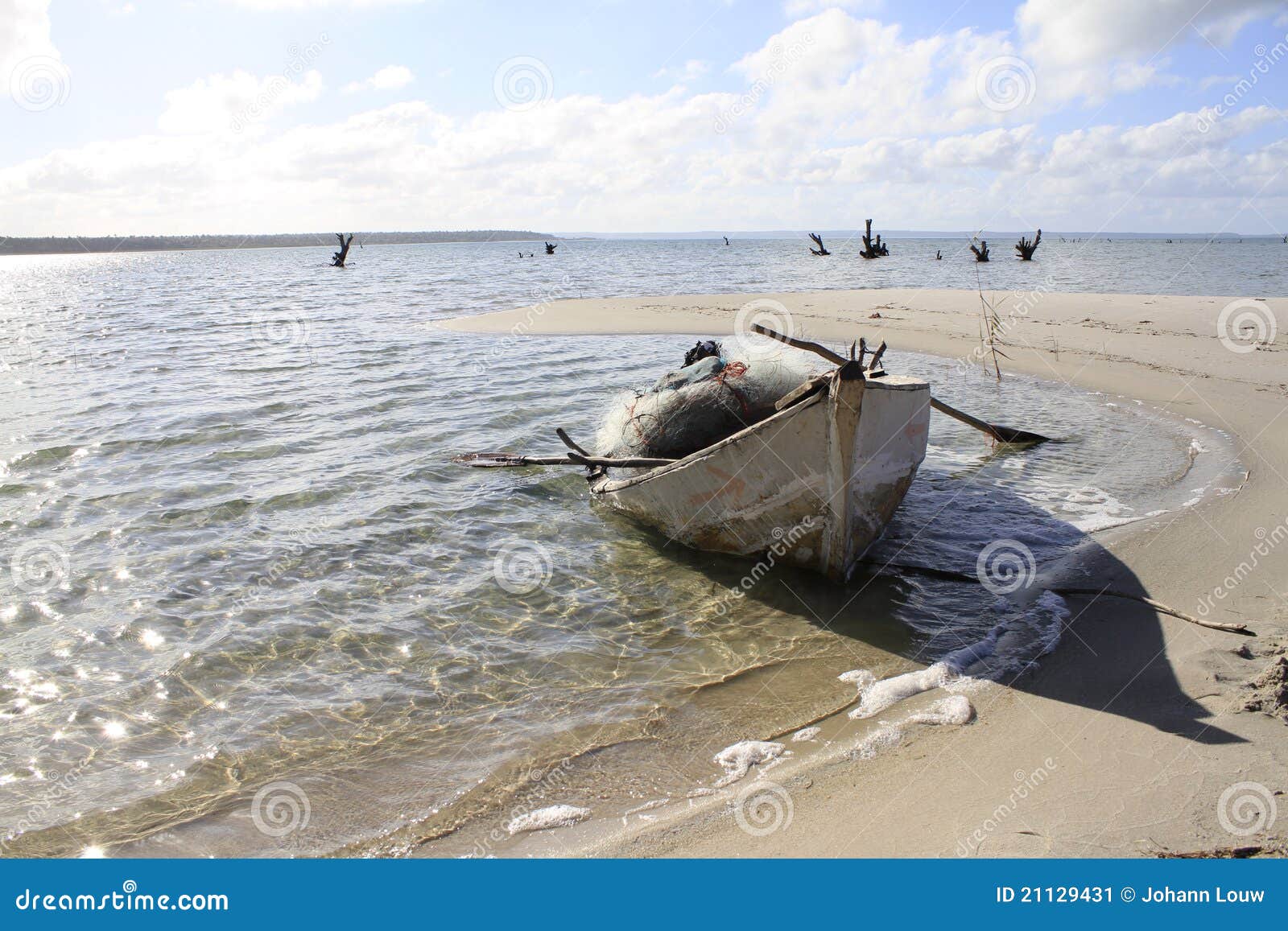 Fishing boat on beach stock image. Image of beached, ocean - 21129431