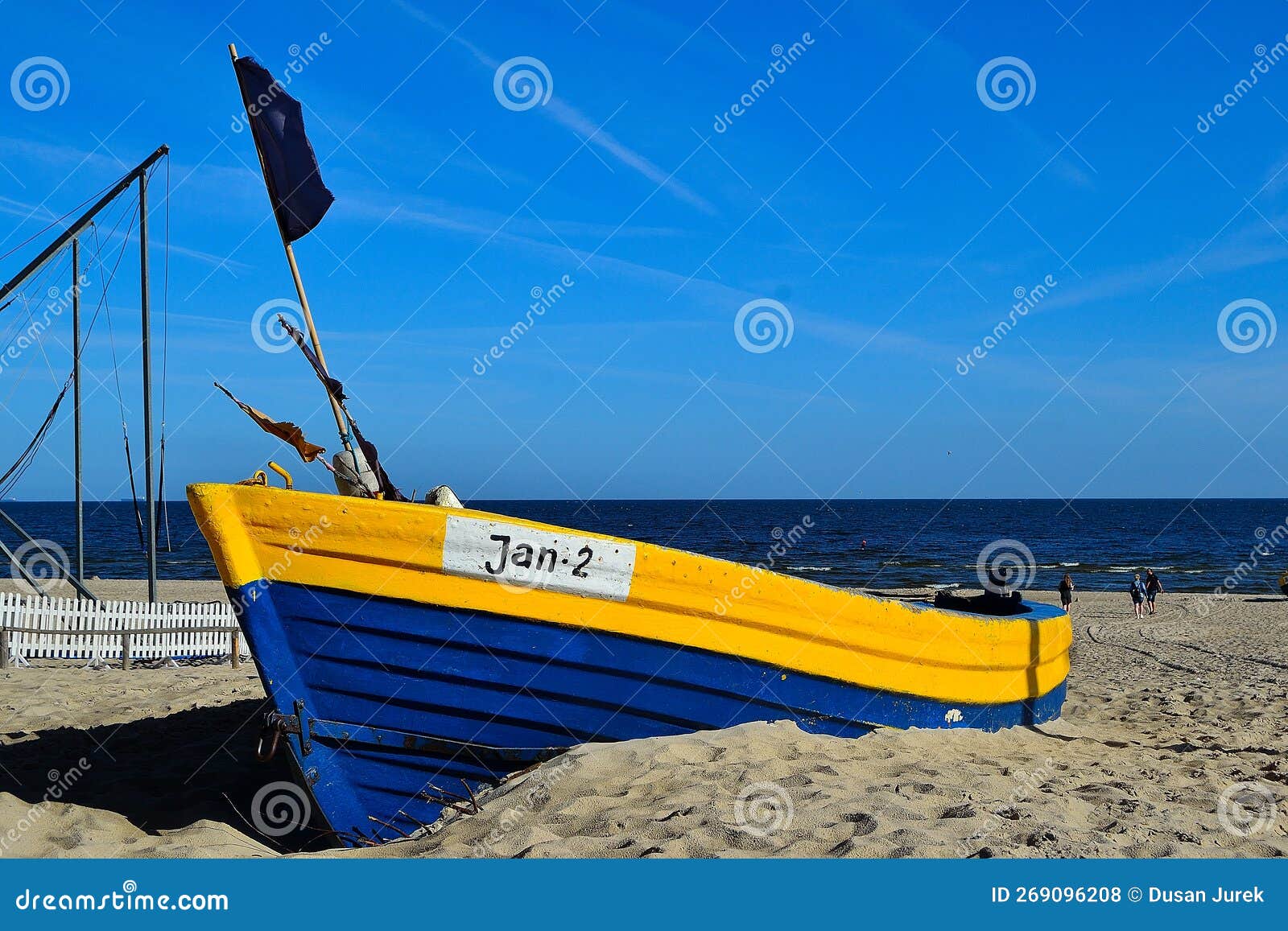 Fishing Boat on the Beach in Jantar, Poland, Jantar, Poland Editorial ...