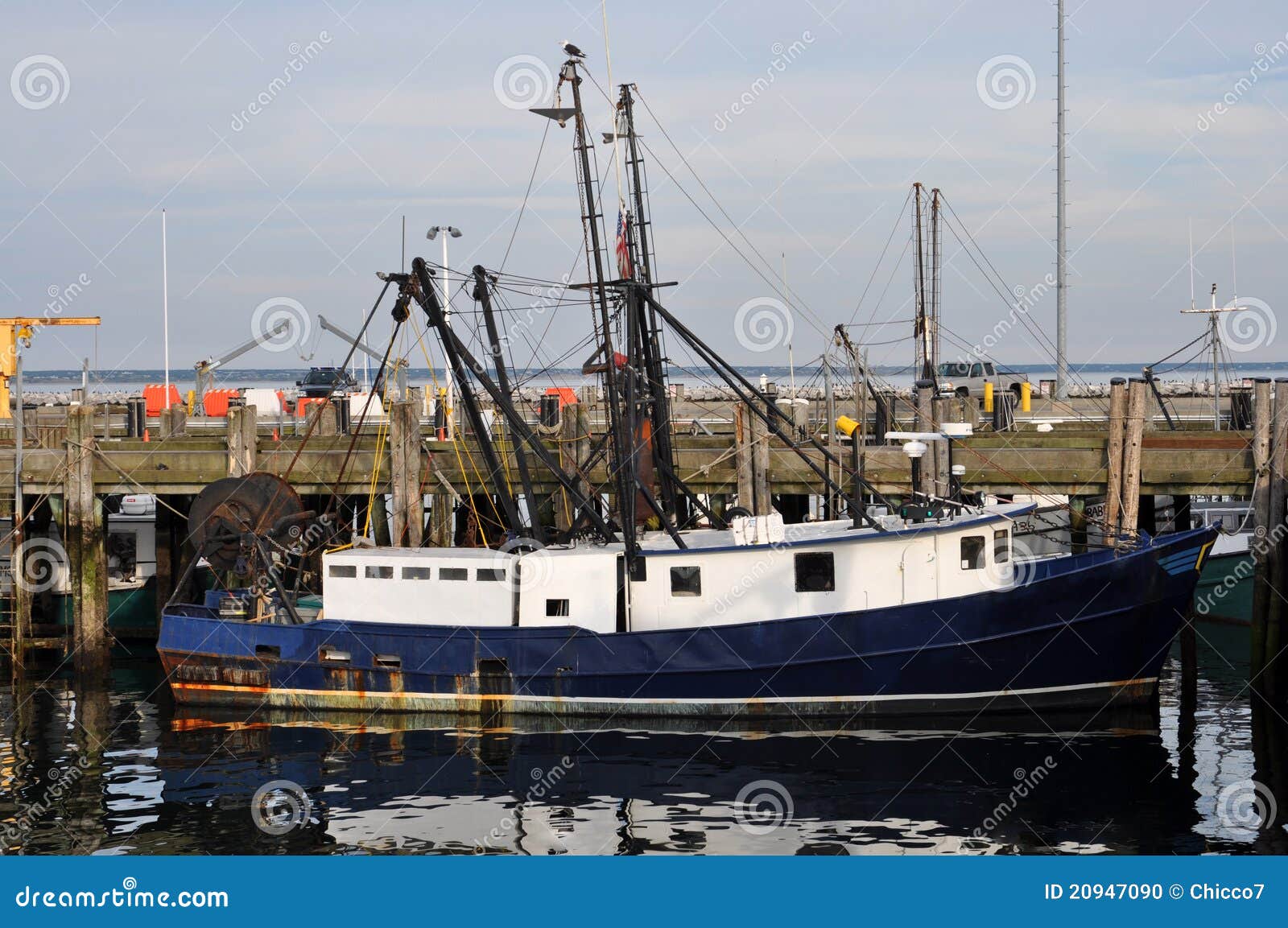 Fishing boat at the dock stock photo. Image of commerce - 20947090