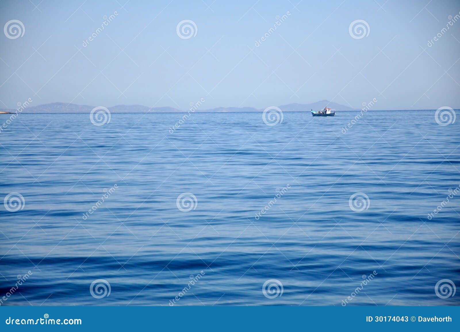 Dead calm stock image. Image of blue, greek, horizon - 30174043