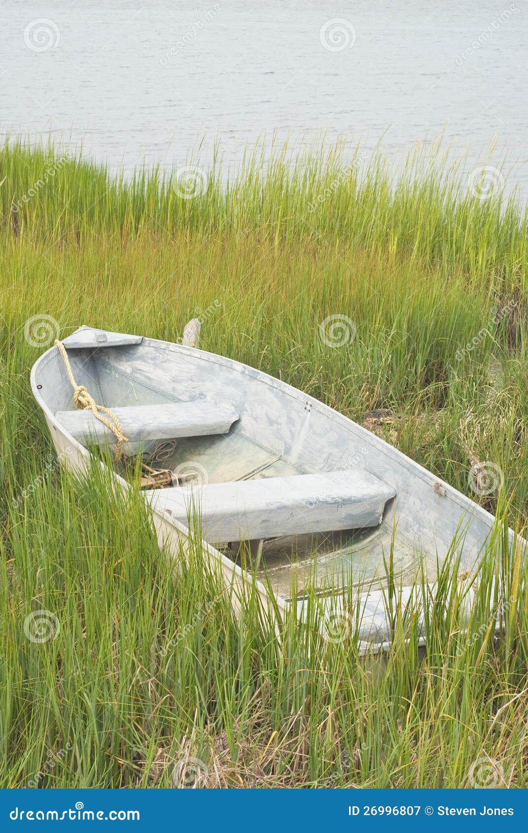 Fishing Boat in the Grass stock image. Image of scenic - 26996807