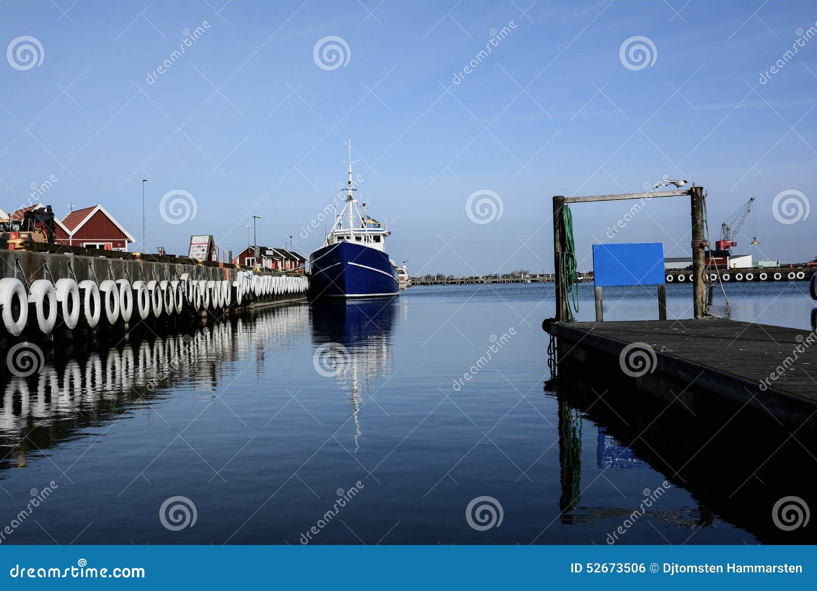 Fishing boat at the harbor stock photo. Image of deep - 52673506