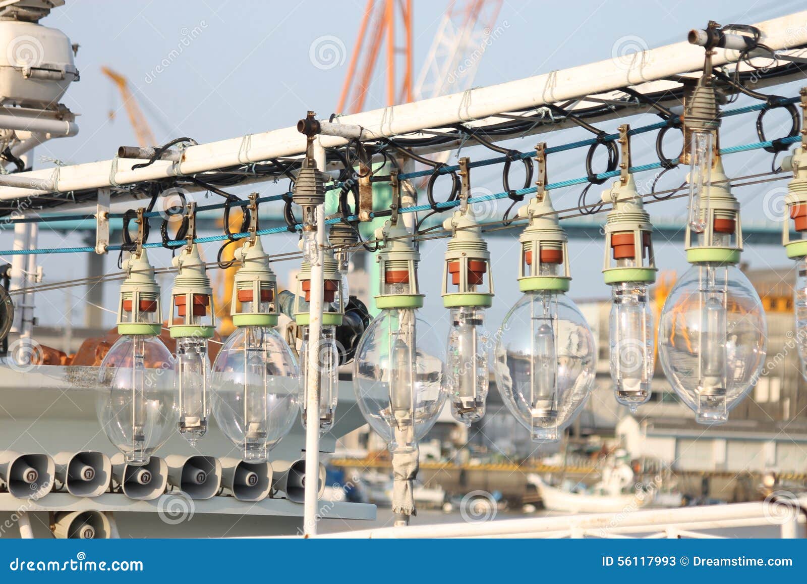 Fishing Boat Light Bulbs stock image. Image of fishing - 56117993