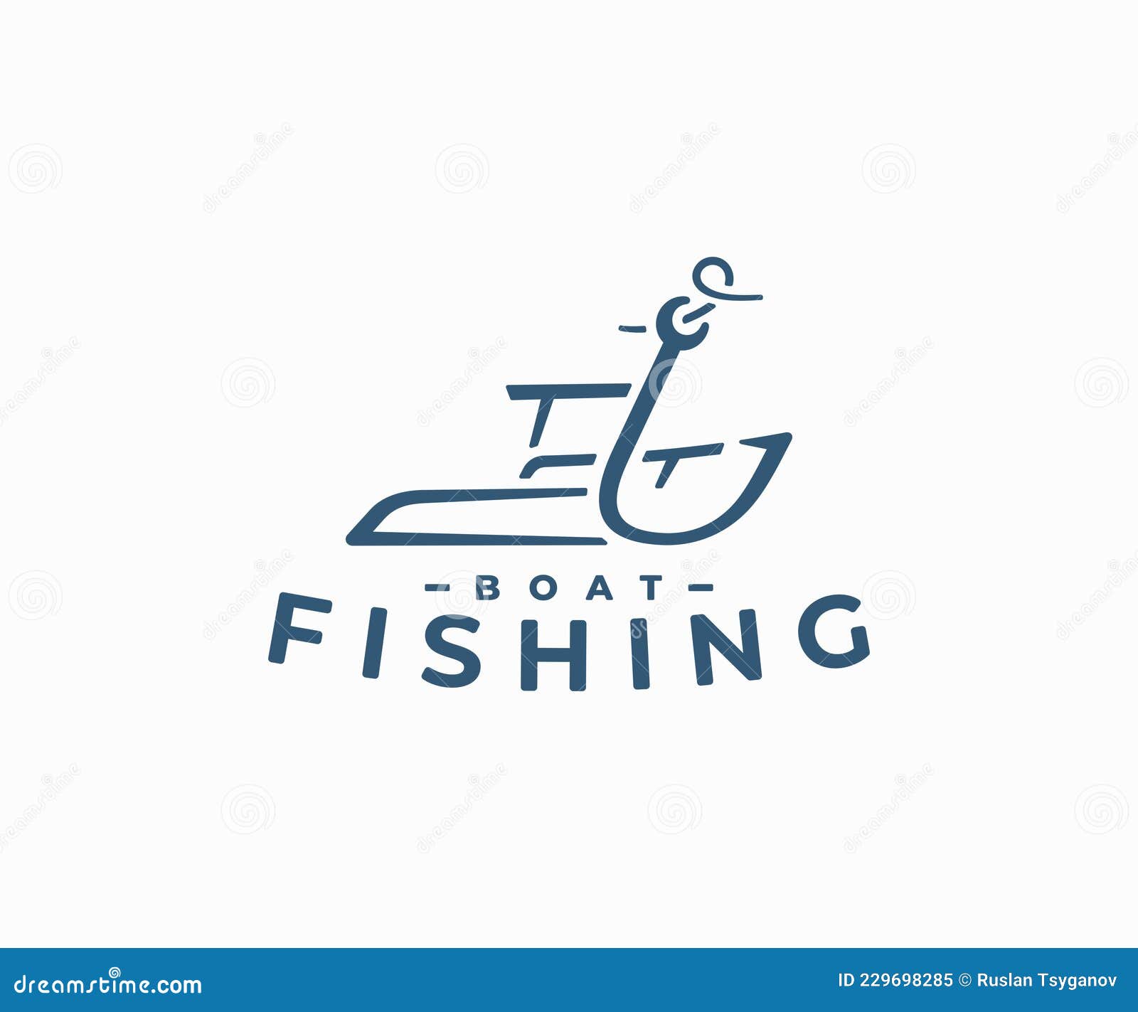 Sportfishing Boat Vector Illustration Silhouette Clip Art ...