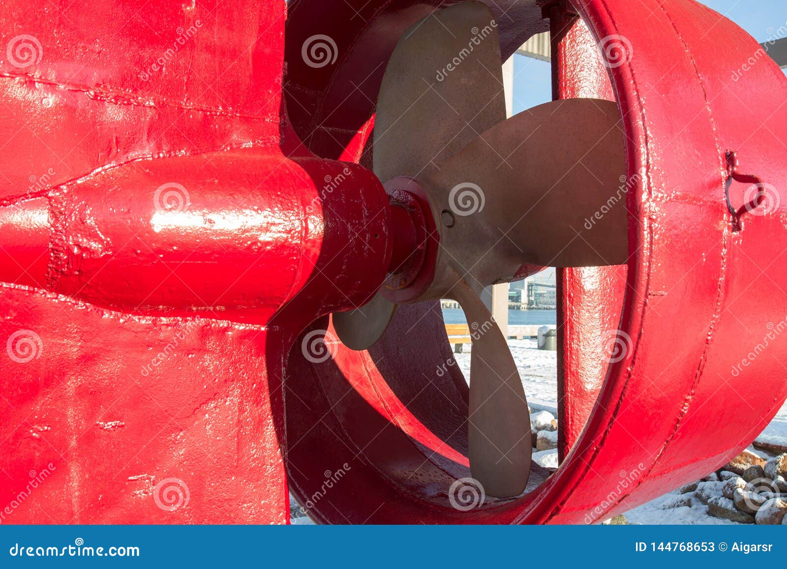 Fishing boat propeller stock image. Image of industrial - 144768653