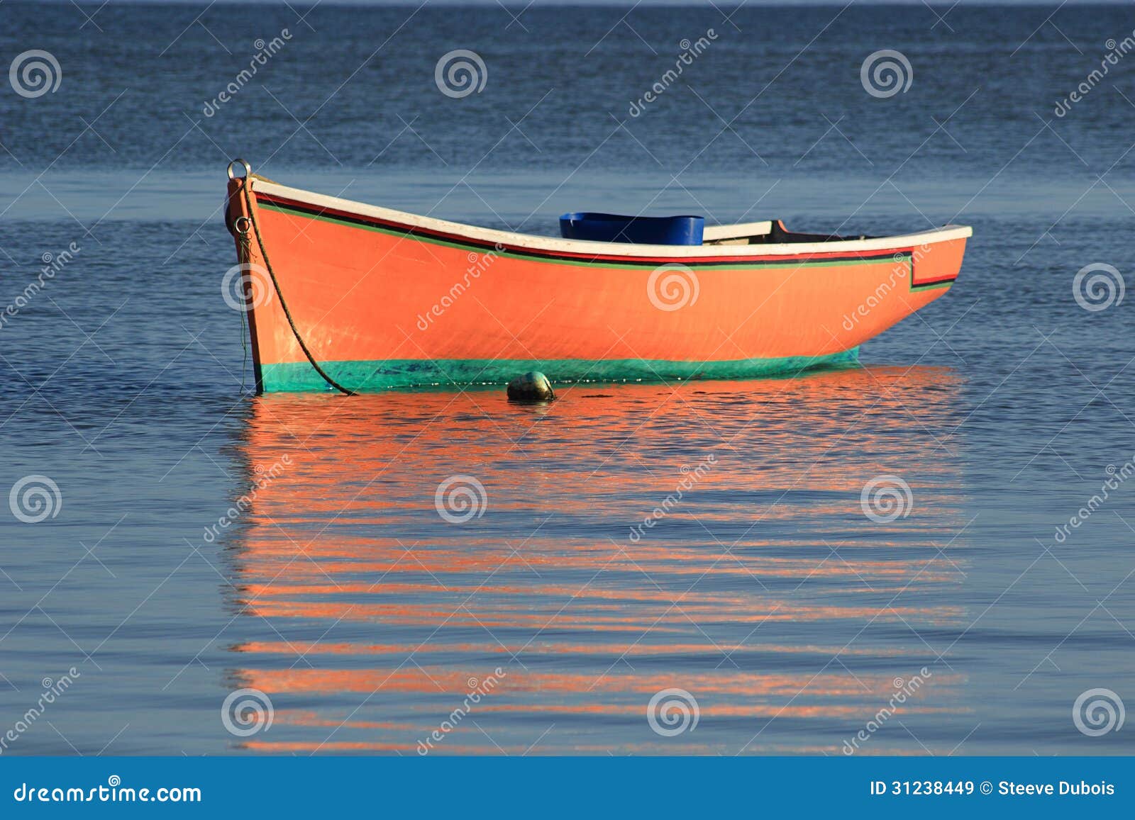 Fishing Boat and Reflection Stock Image - Image of reflection, tropical ...