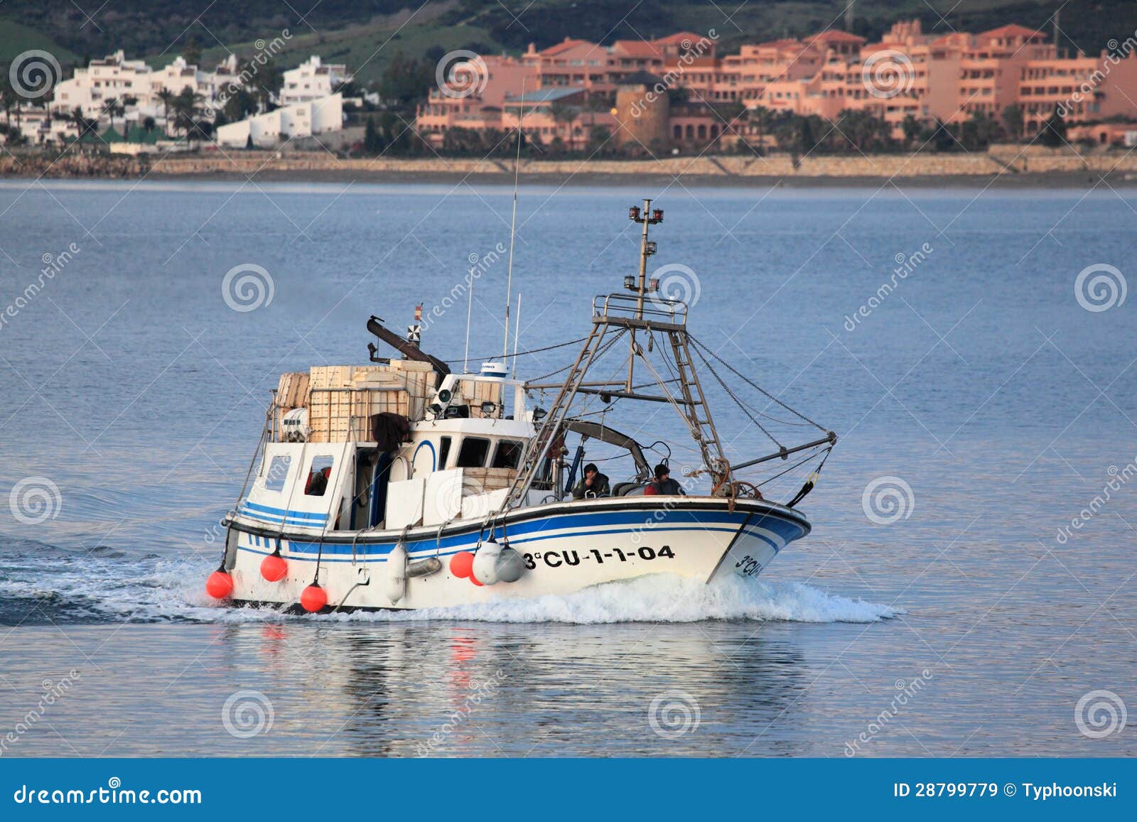 Fishing Boat Returning Home Editorial Stock Image - Image of coastal ...