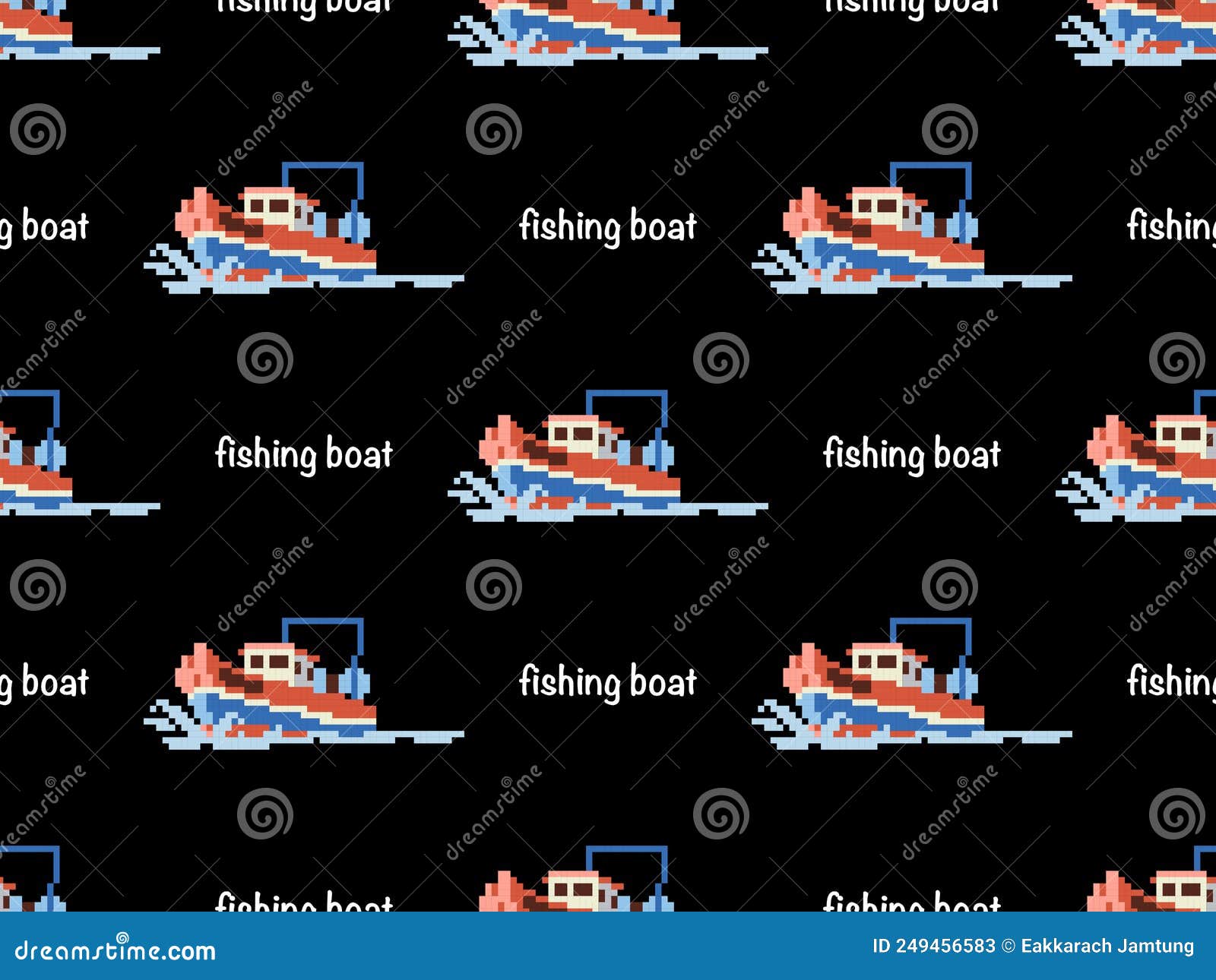 Pixel Art Of A Fishing Rod. Vector Illustration | CartoonDealer.com ...