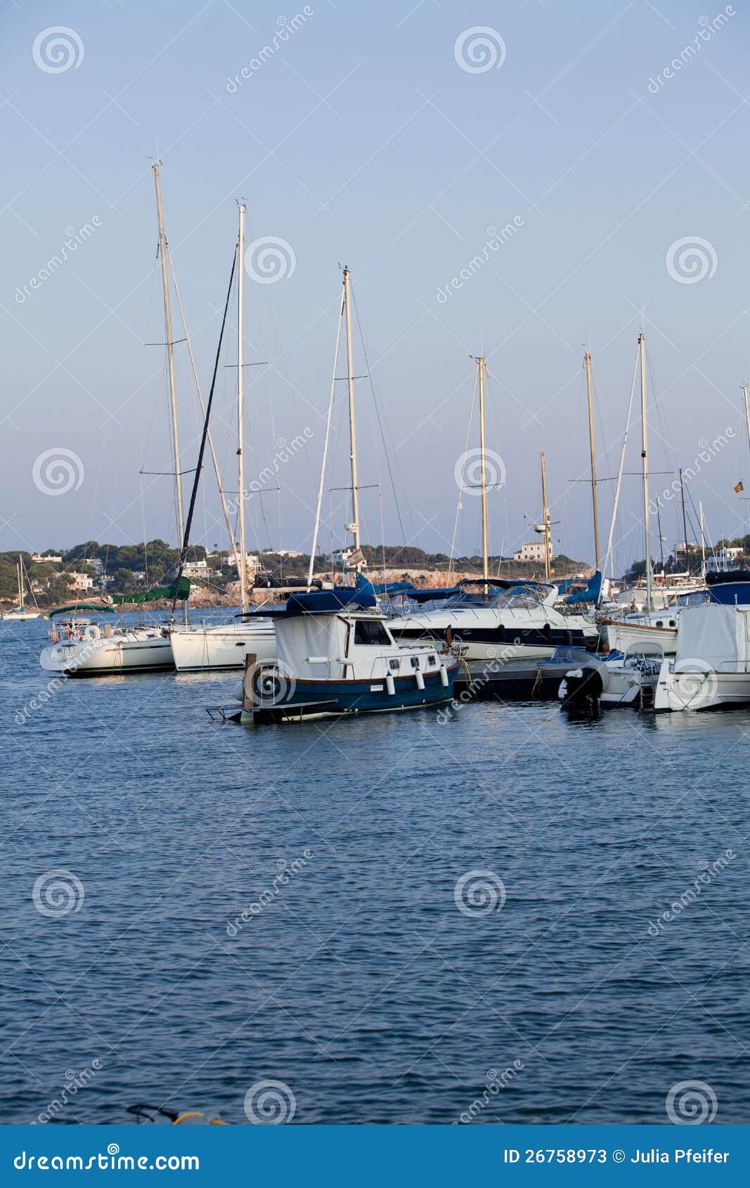 Fishing Boat in Summer Outside in Sea at Harbour Stock Image - Image of ...