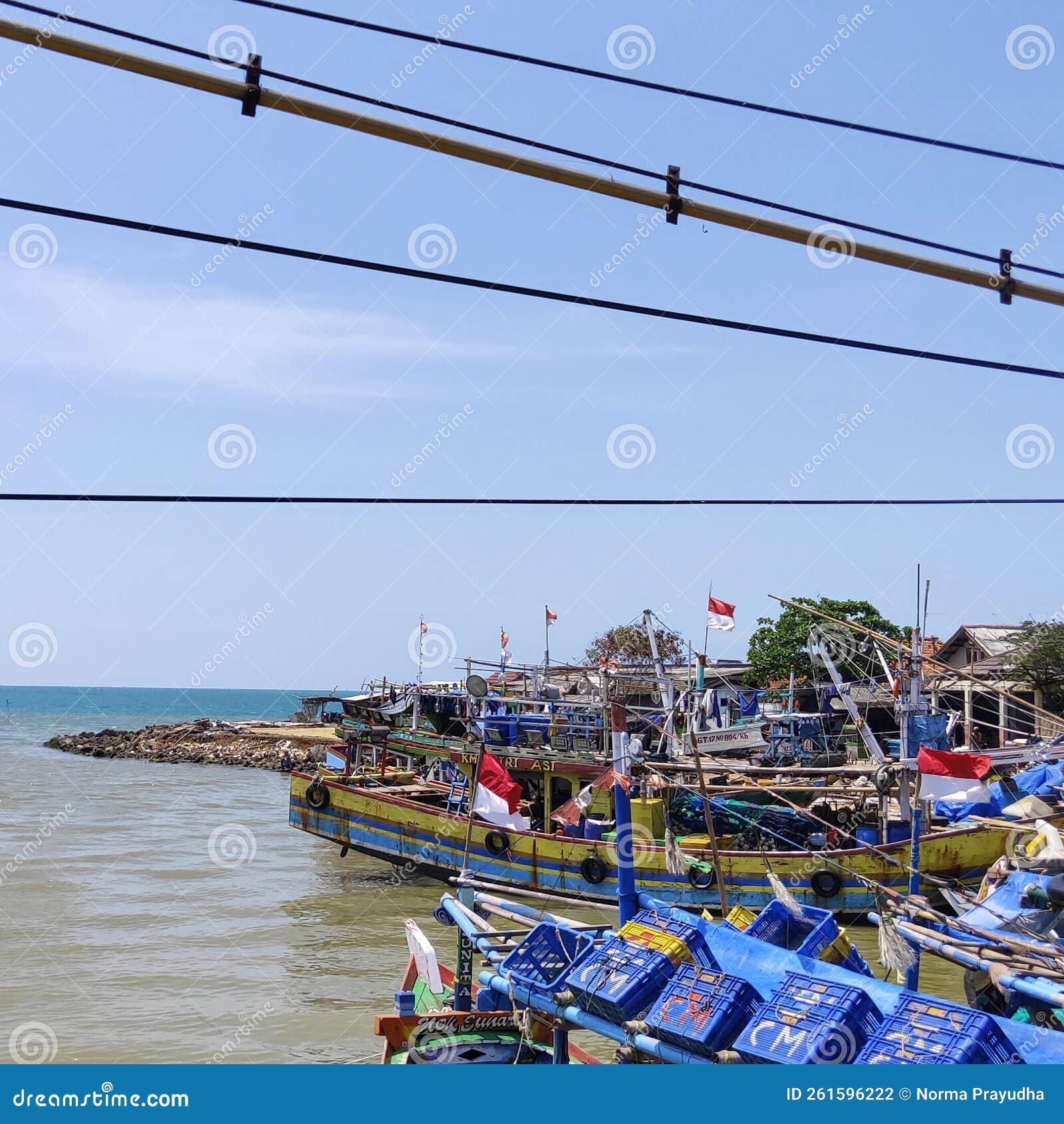 Fishing Boat Wharf on the Coast of Java Editorial Photography - Image ...