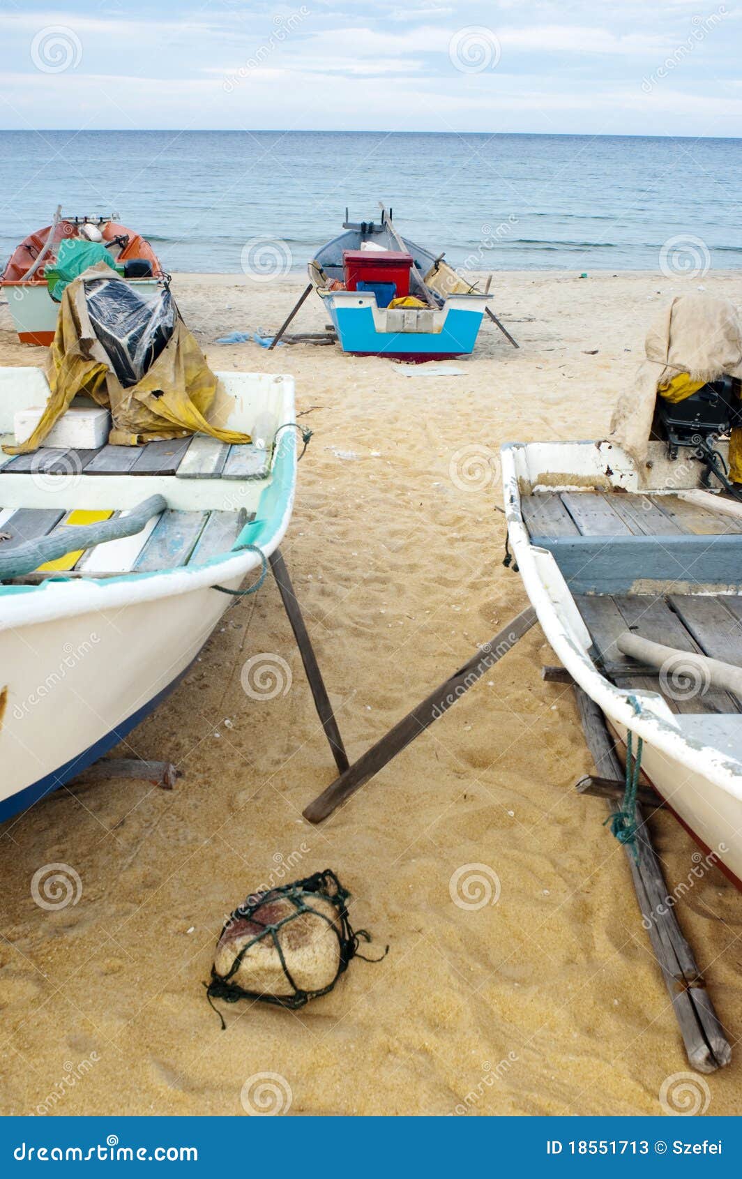 Fishing boats stock image. Image of ship, seascape, outdoors - 18551713
