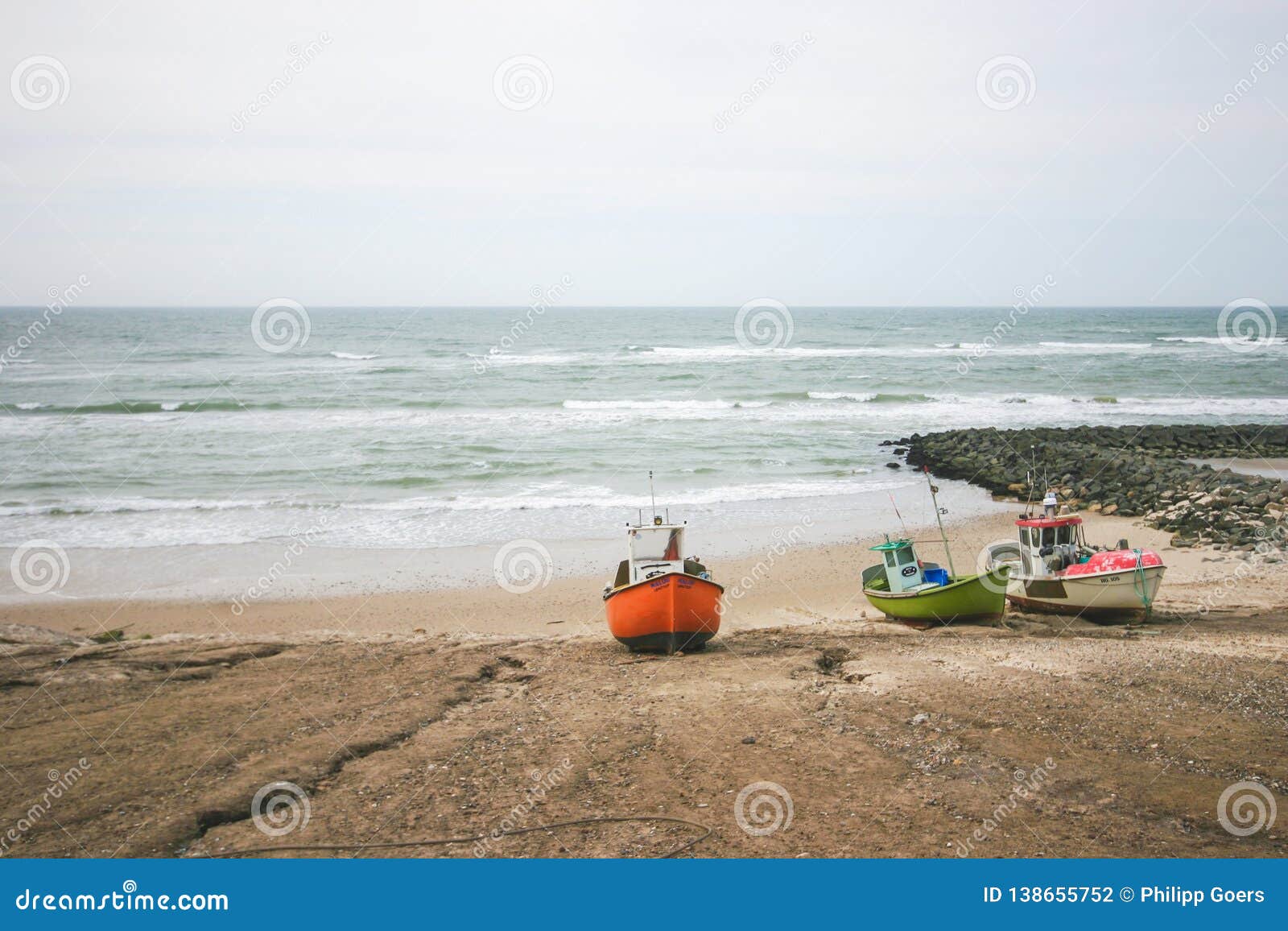 Fishing boats on the beach editorial photography. Image of travel ...