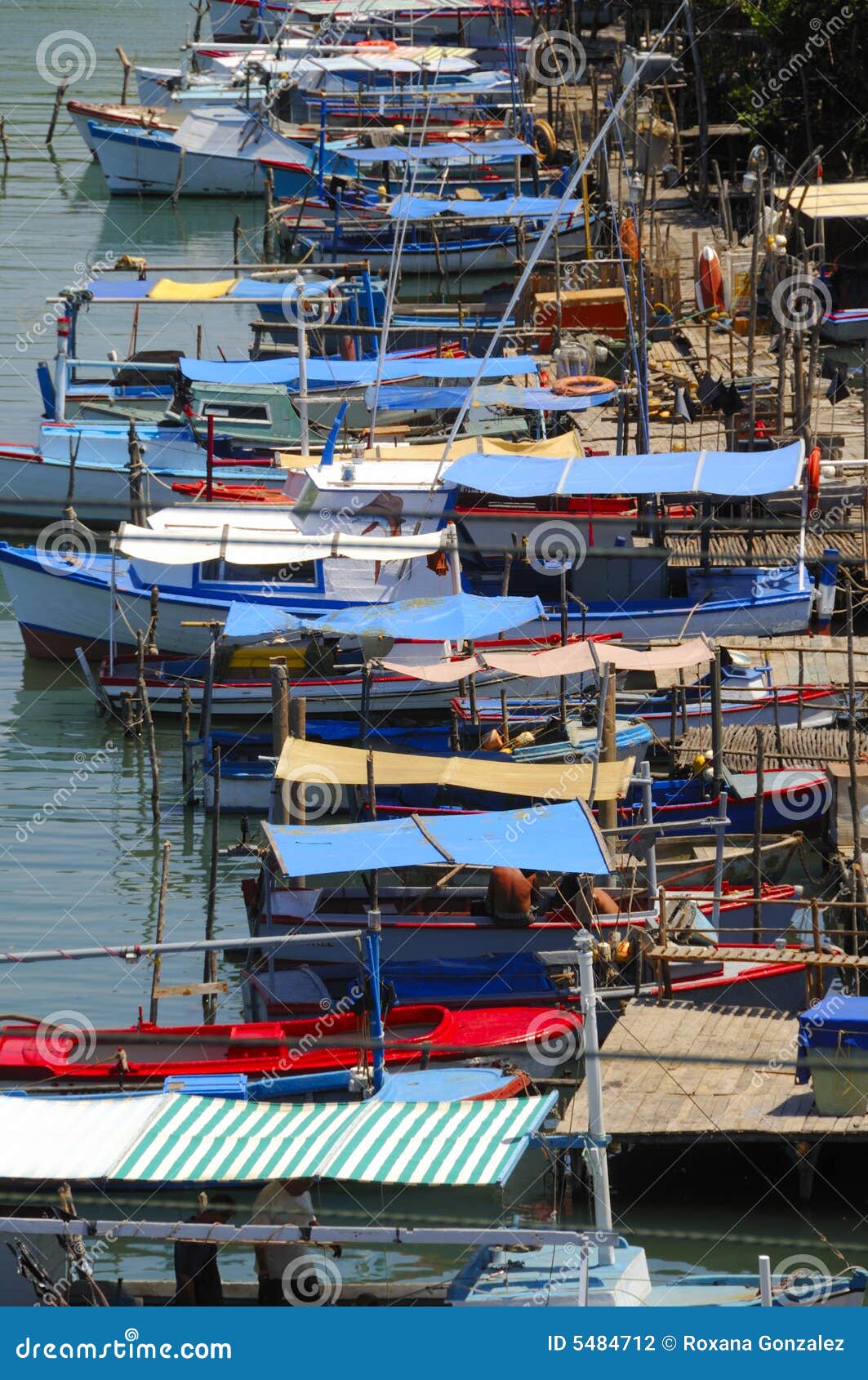 Fishing Boats on Cuban River Stock Photo - Image of fish, aligned: 5484712