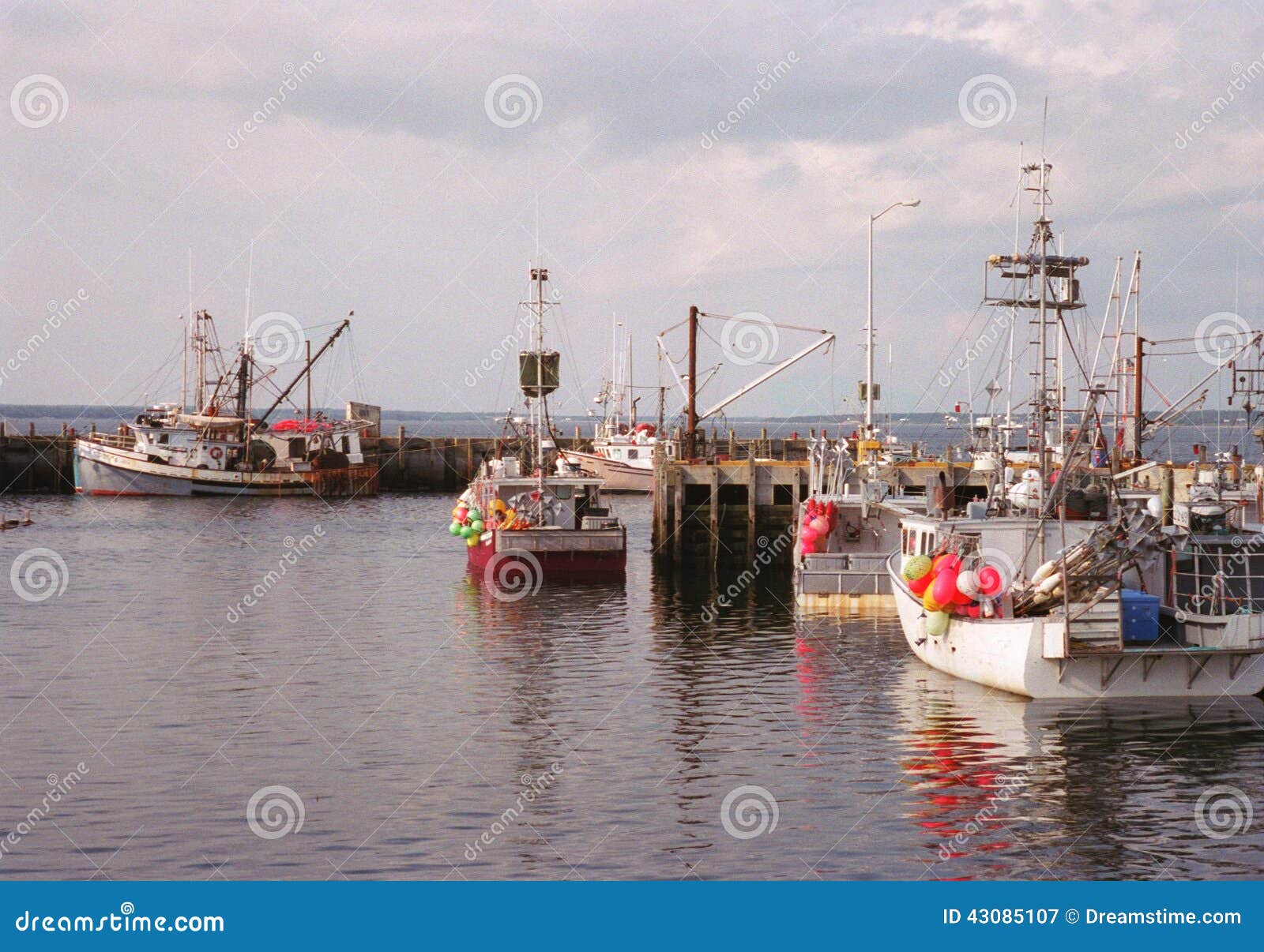 Fishing boats at dock stock image. Image of maritime - 43085107