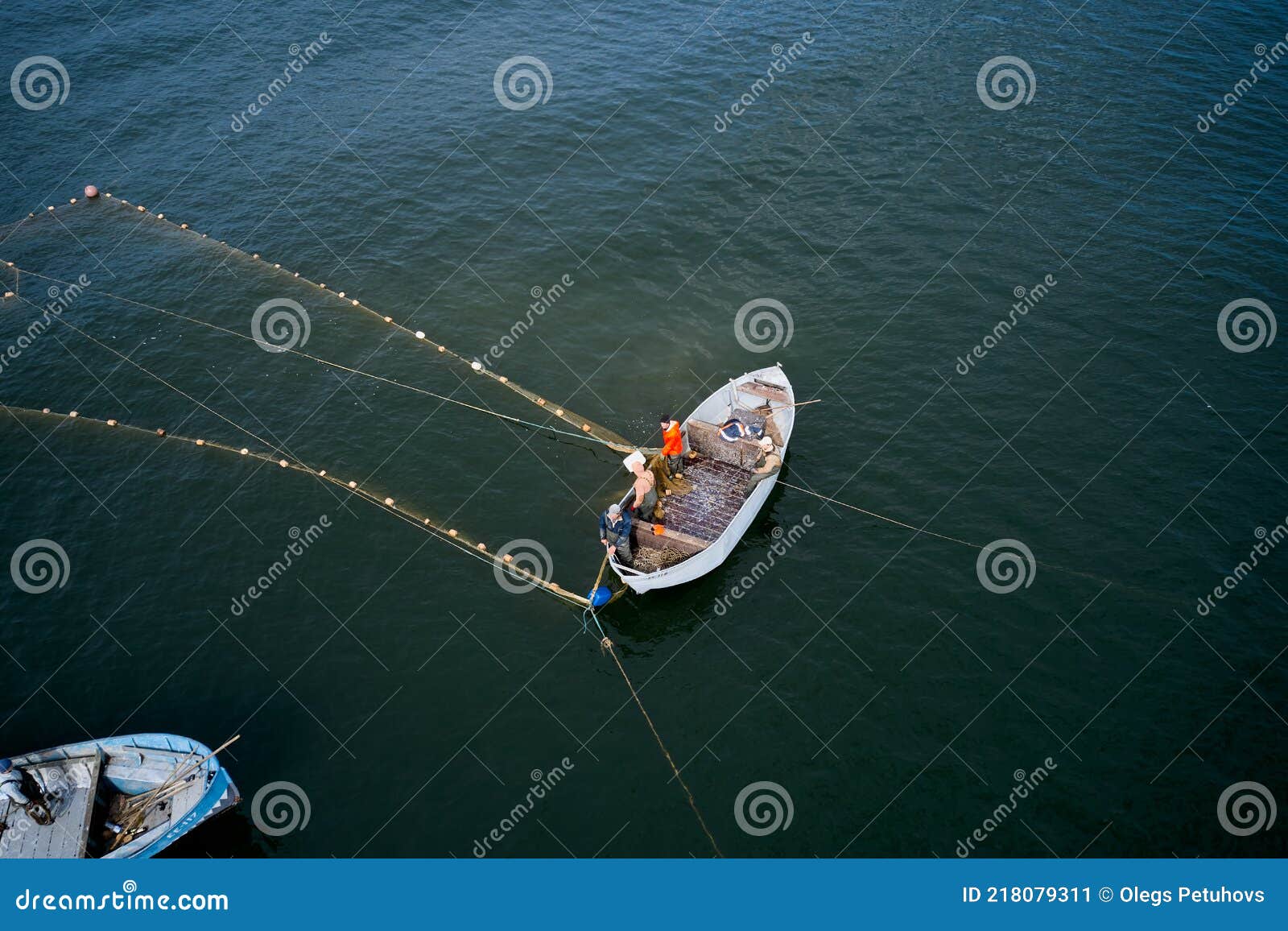 Fishing Boats Floating on the Sea Editorial Photo - Image of sunny ...