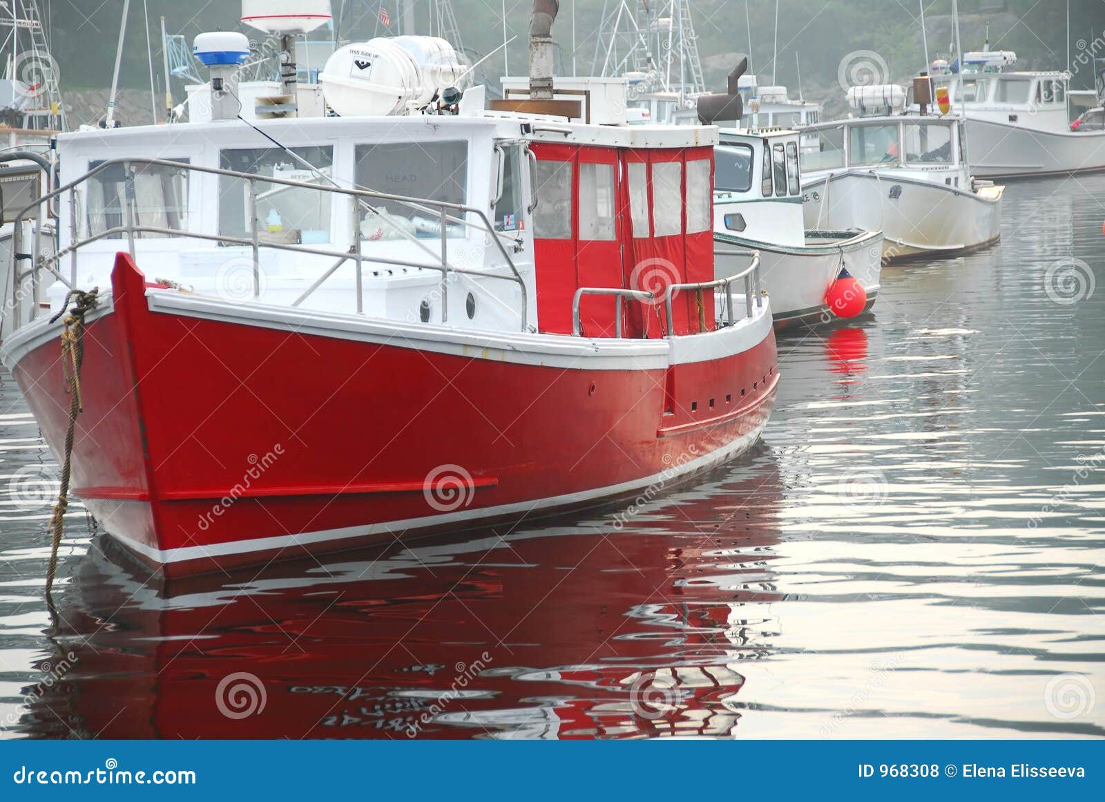 Fishing boats in harbor stock photo. Image of colorful - 968308