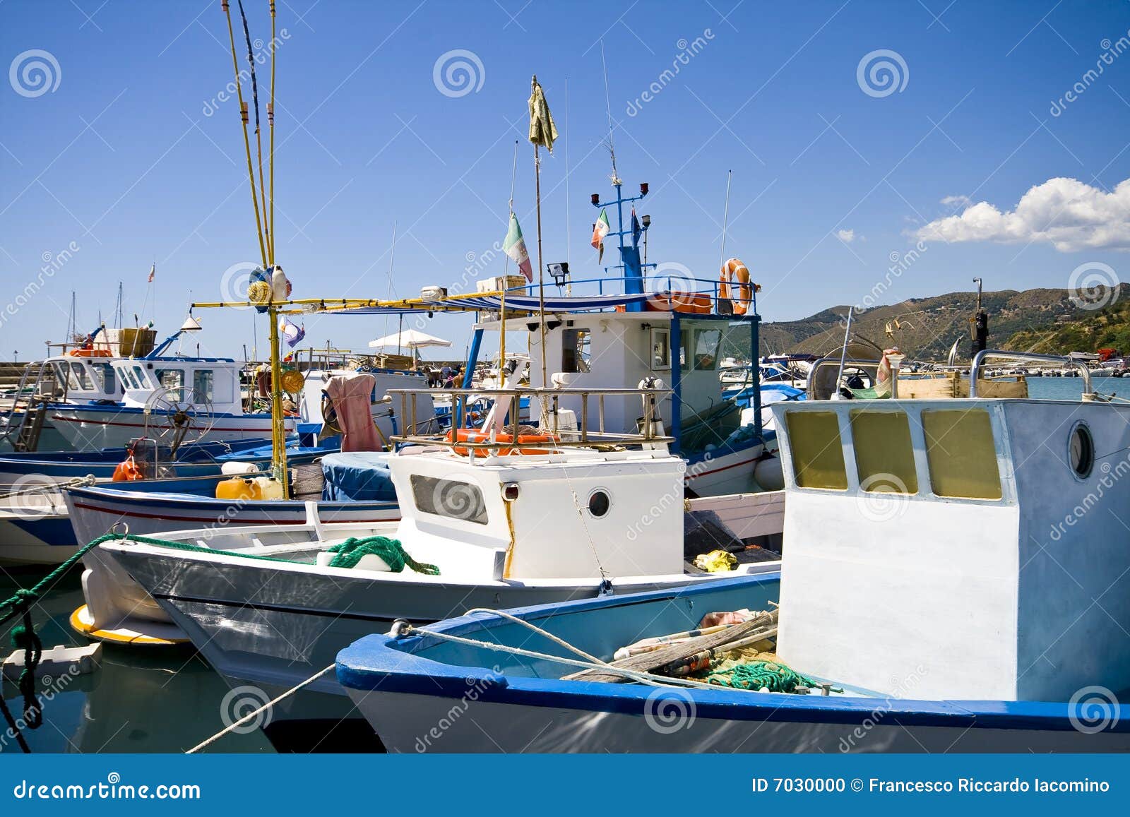 Fishing boats in italy stock photo. Image of harbour, guest - 7030000