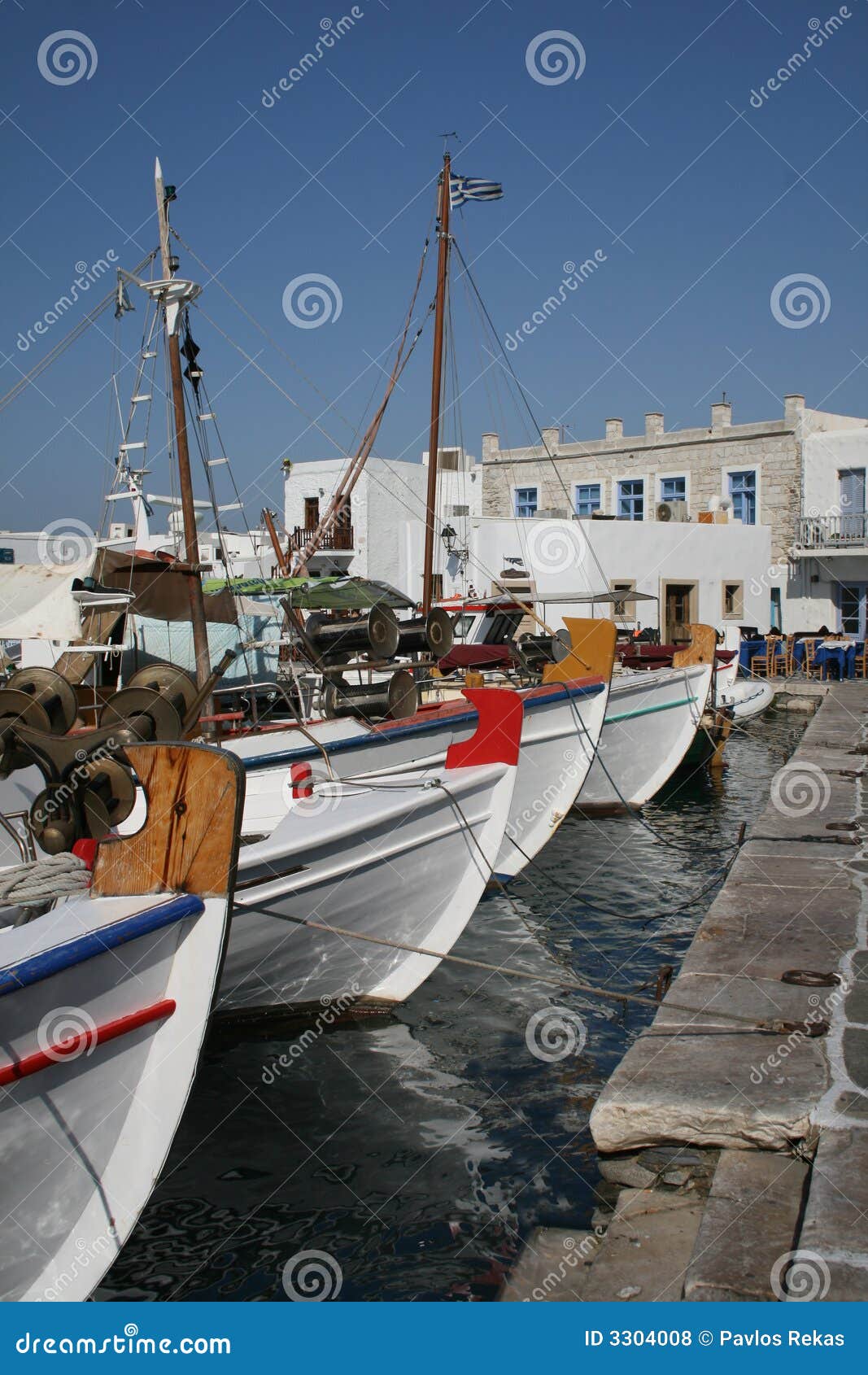 Fishing Boats - Paros, Greece Stock Photo - Image of food, fishing: 3304008