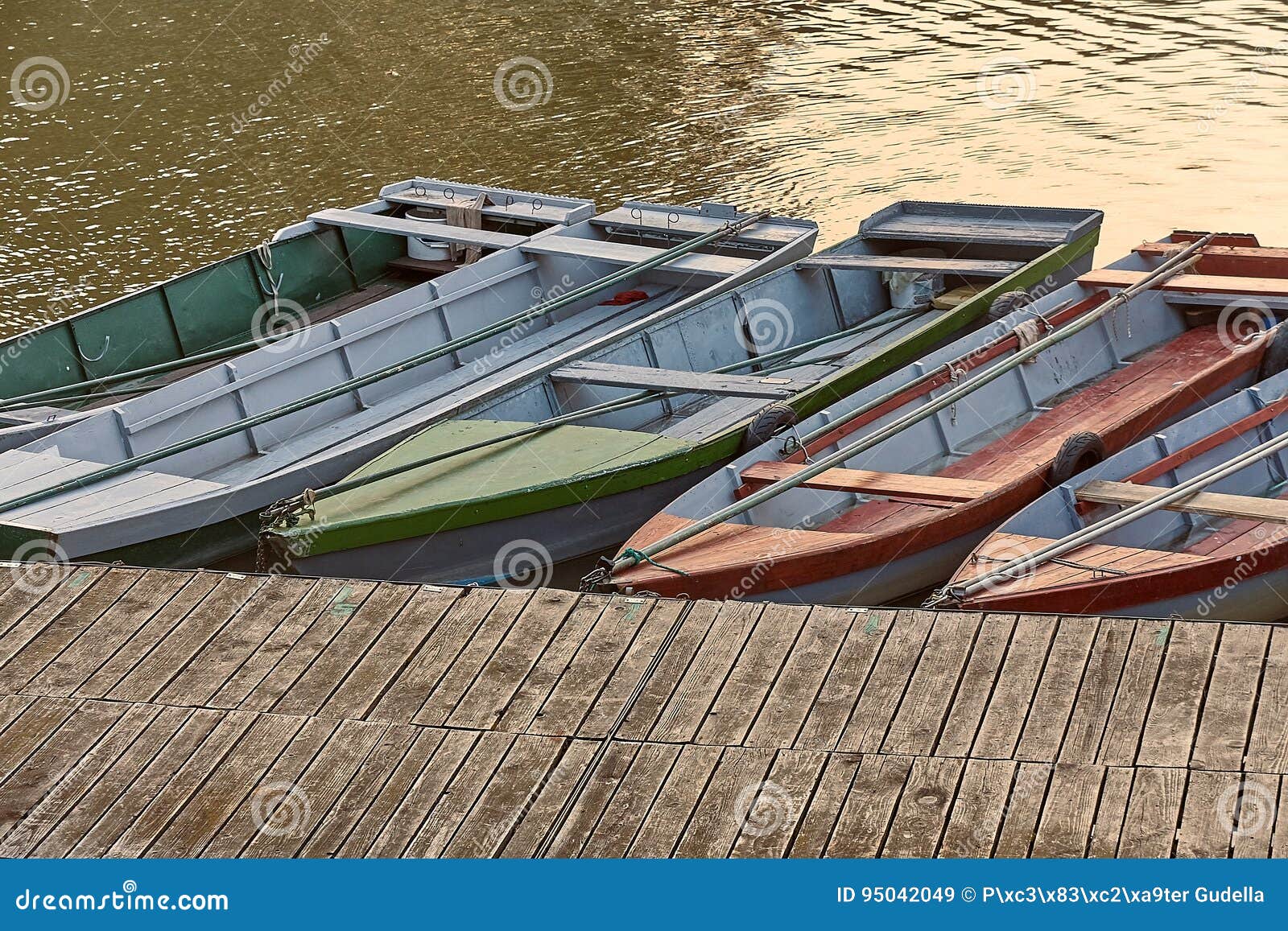 Fishing Boats at a Pier stock image. Image of bank, fishboat - 95042049