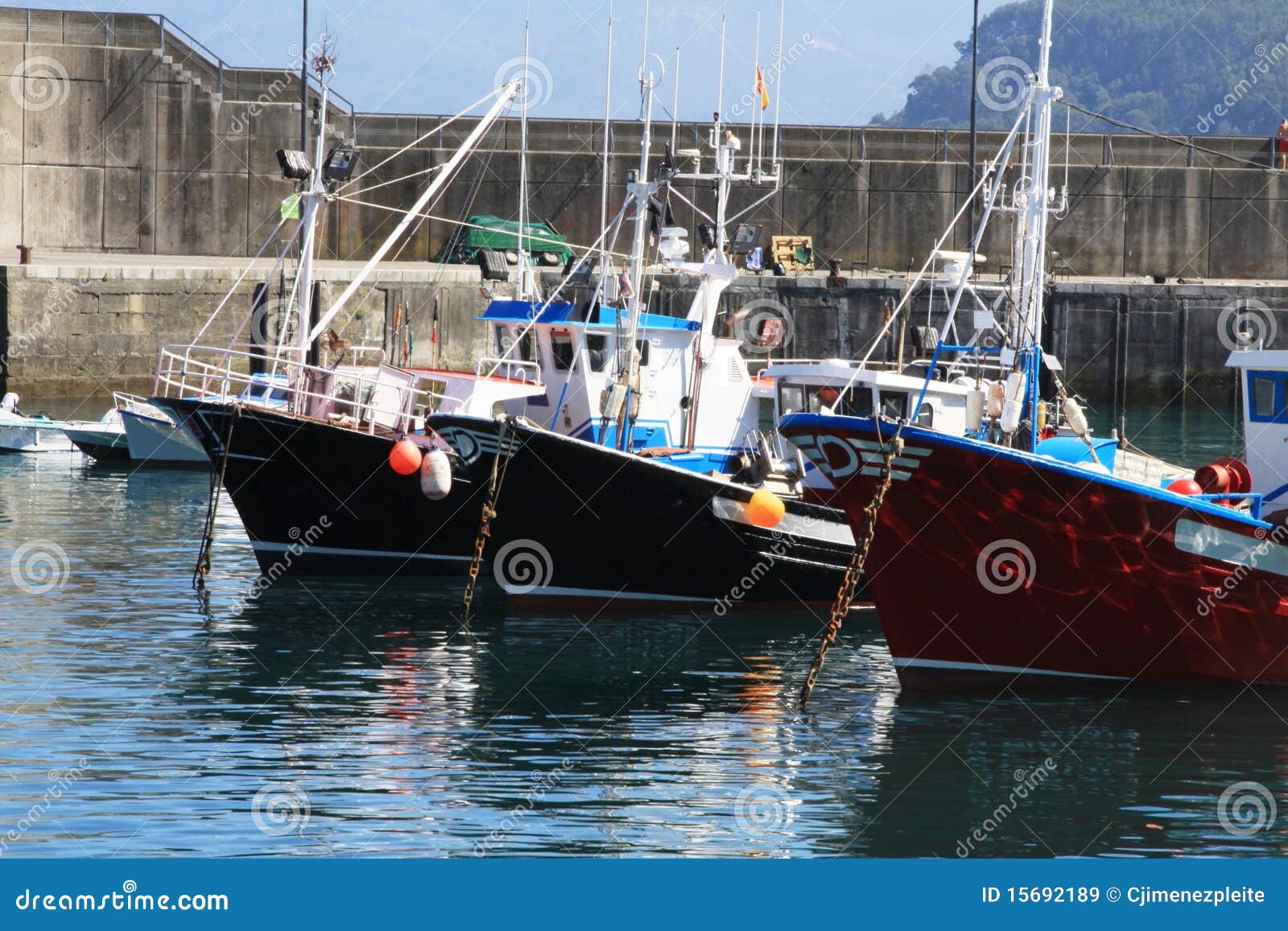 Fishing Boats into the Port Stock Image - Image of fishing, sailing ...
