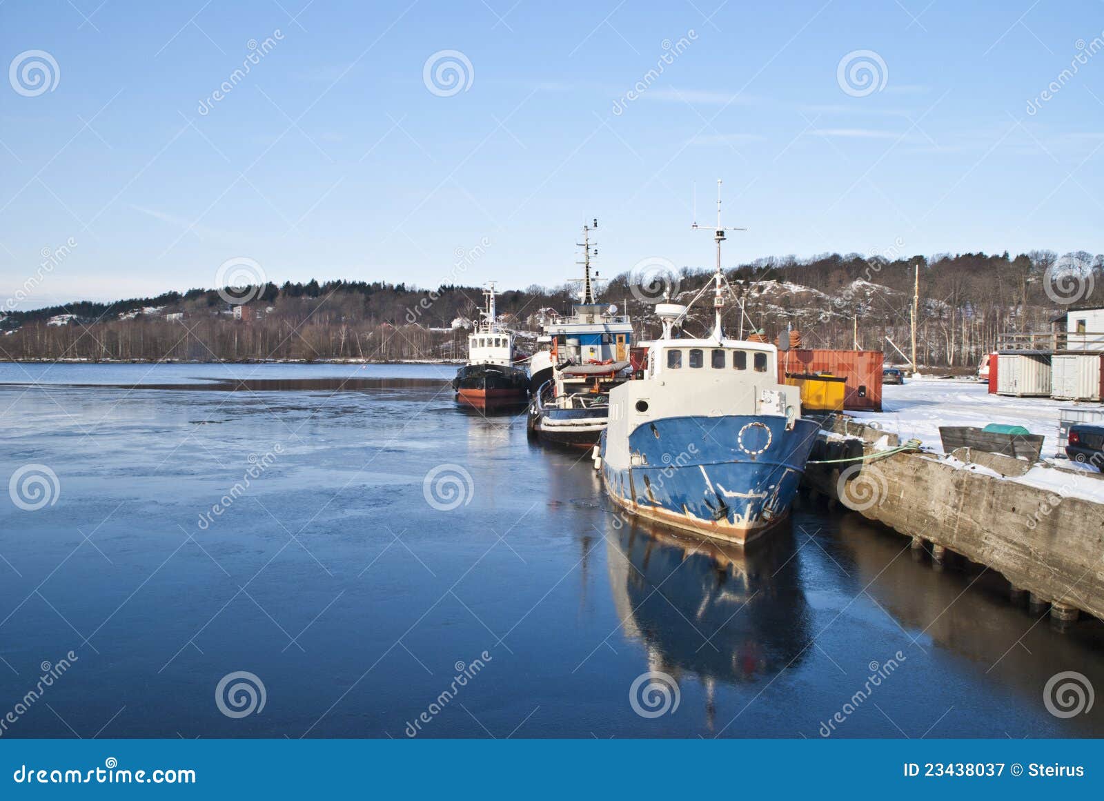 Fishing Boats and Tugs. (4) Stock Image - Image of fishing, hawsers ...