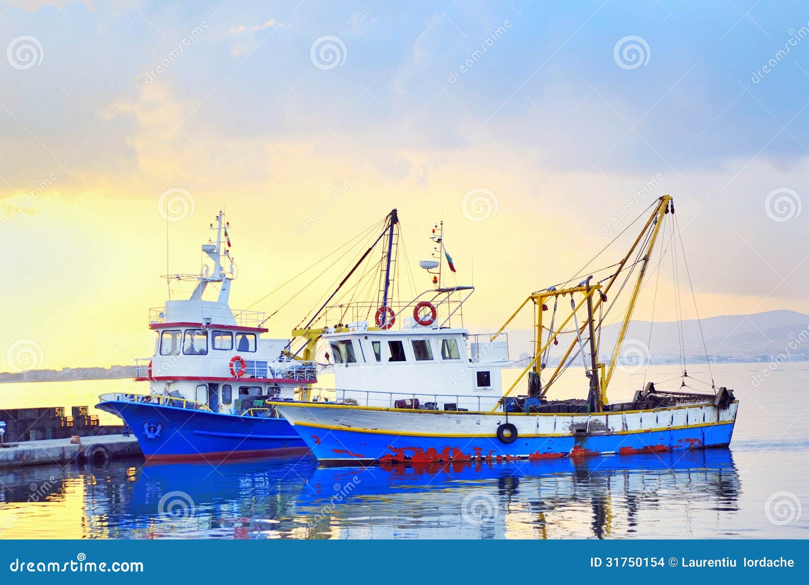 Fishing boats stock photo. Image of marine, beautiful - 31750154