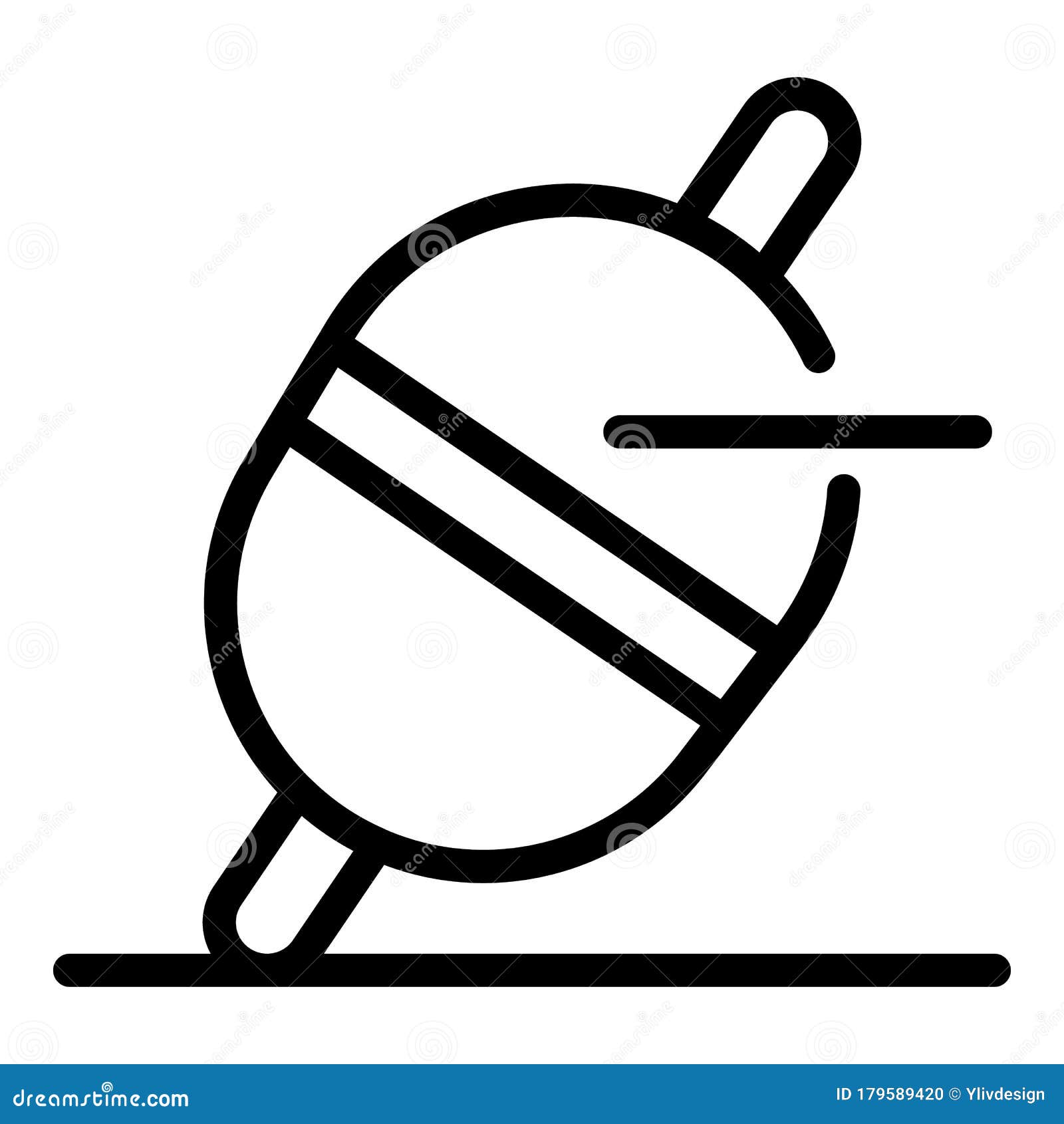 Fishing Bobber Icon, Outline Style Stock Vector - Illustration of ...