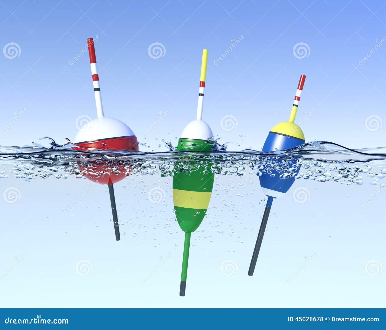 Fishing bobbers stock illustration. Illustration of ball - 45028678