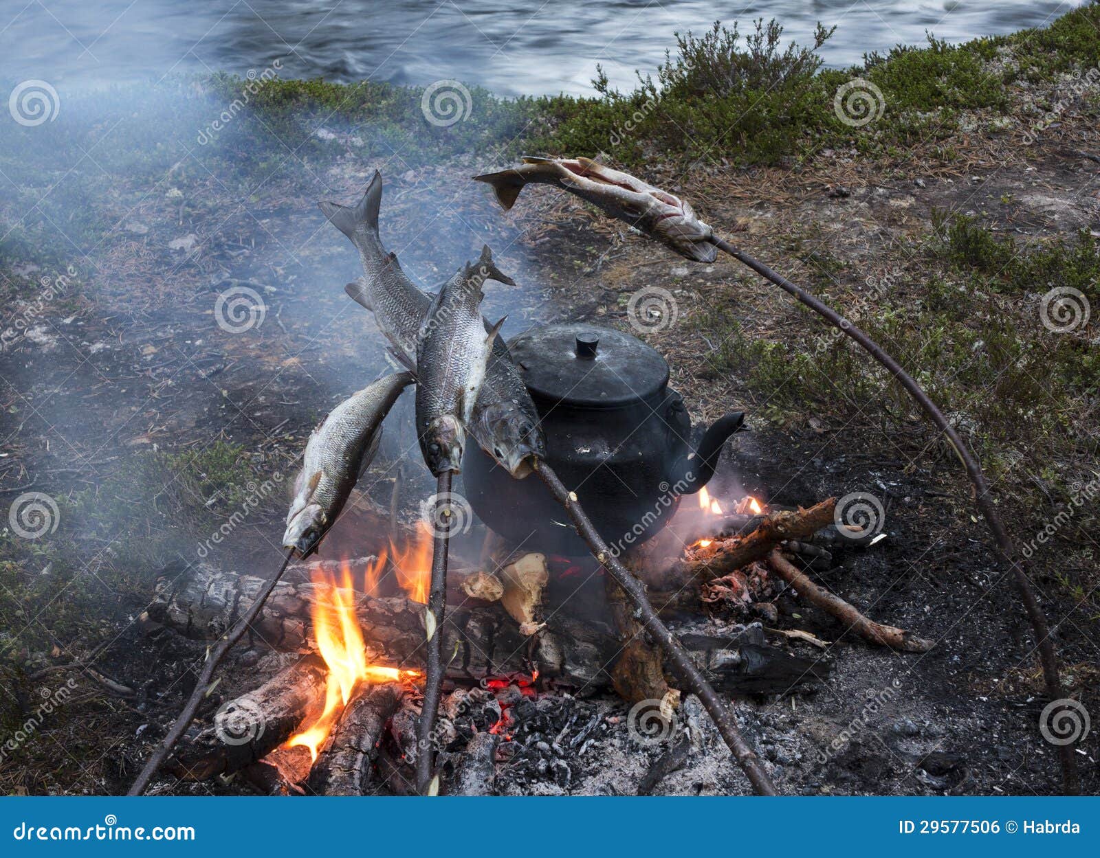 Fishing break stock photo. Image of sweden, snacks, natural - 29577506
