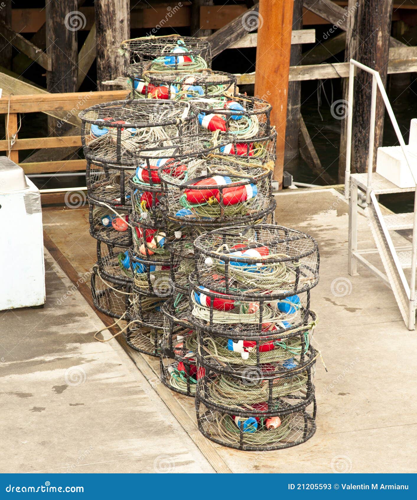 Fishing cages stock image. Image of nature, coastal, fish - 21205593