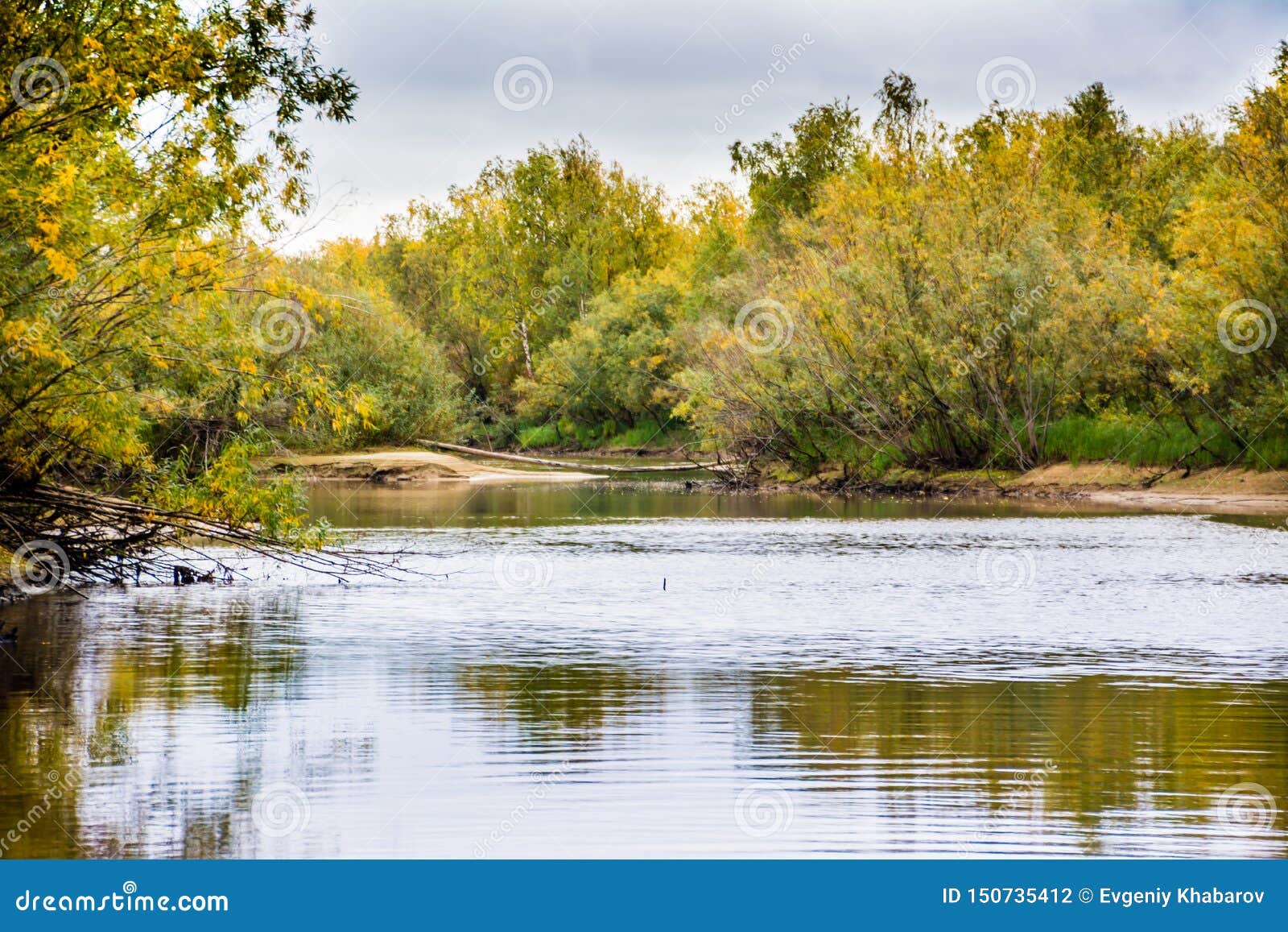 The Fishing on the Channel of the River Nadym. Stock Photo - Image of ...