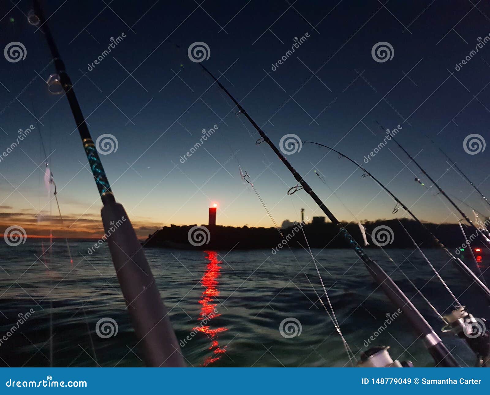 Fishing Charter Early Morning Stock Image - Image of charter, fishing ...