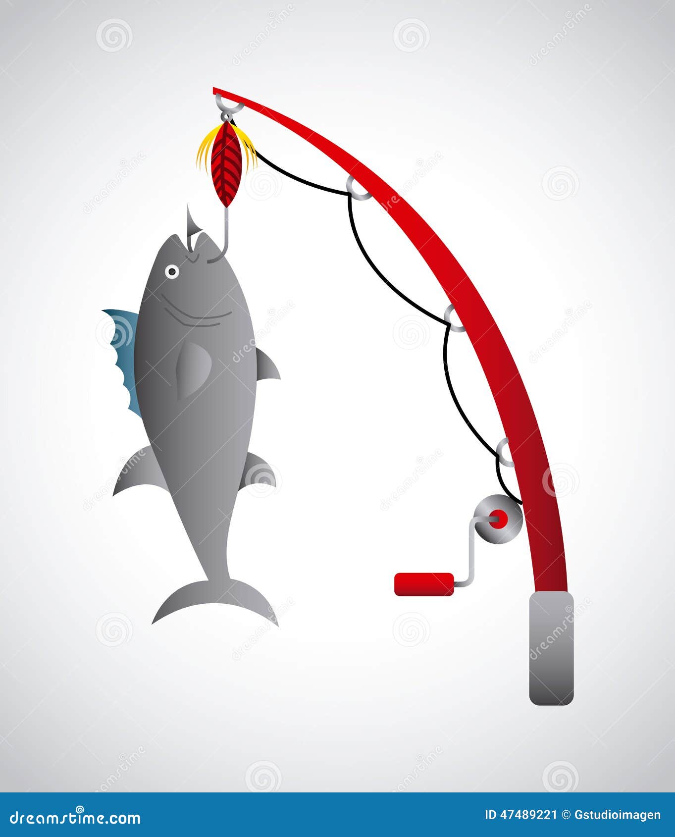 Fishing design stock vector. Illustration of design, hook - 47489221