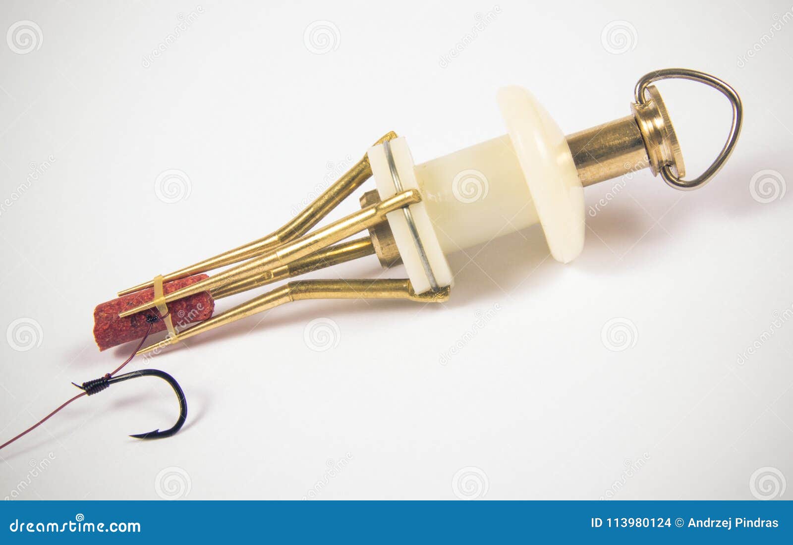 Fishing Device for Putting on the Bait. New in the Method Feeder. Stock ...