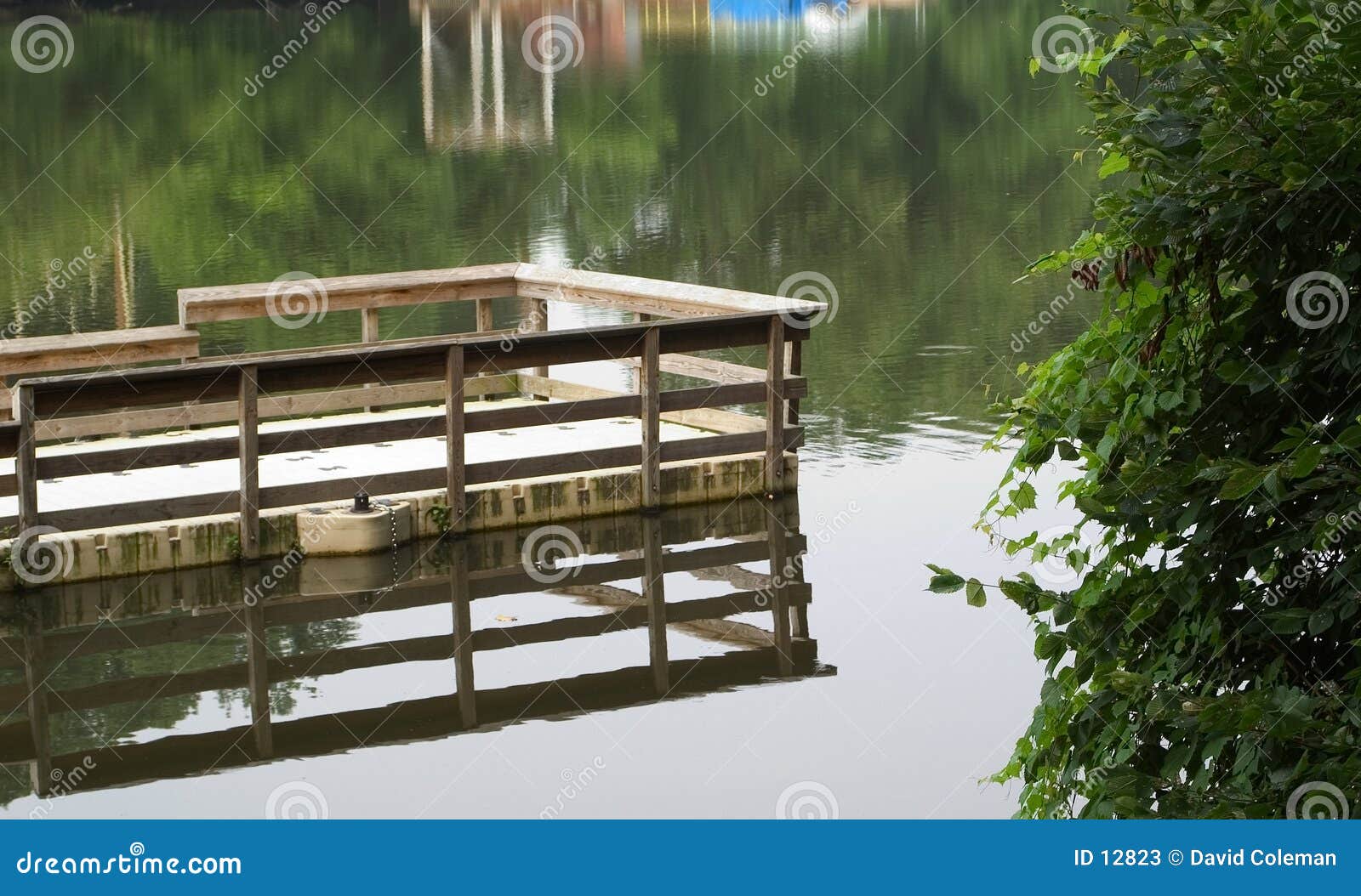 Fishing Dock stock image. Image of rails, pier, water, park - 12823