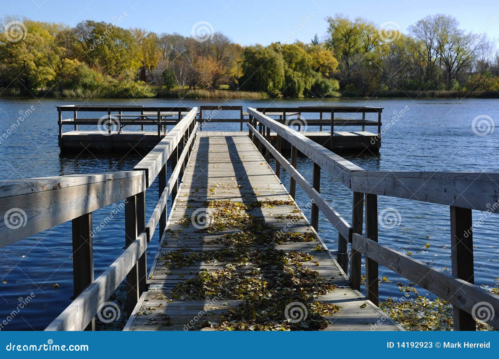 Fishing Dock in the Fall stock image. Image of jetty - 14192923
