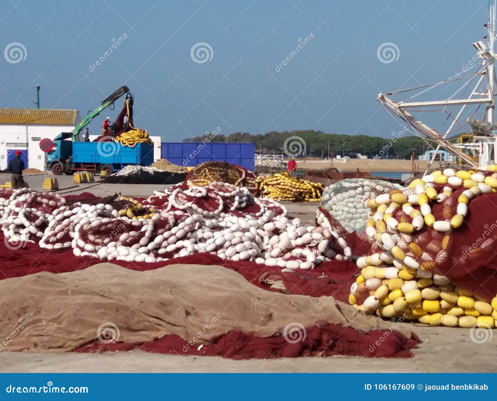 Fishing equipment editorial stock image. Image of larache - 106167609