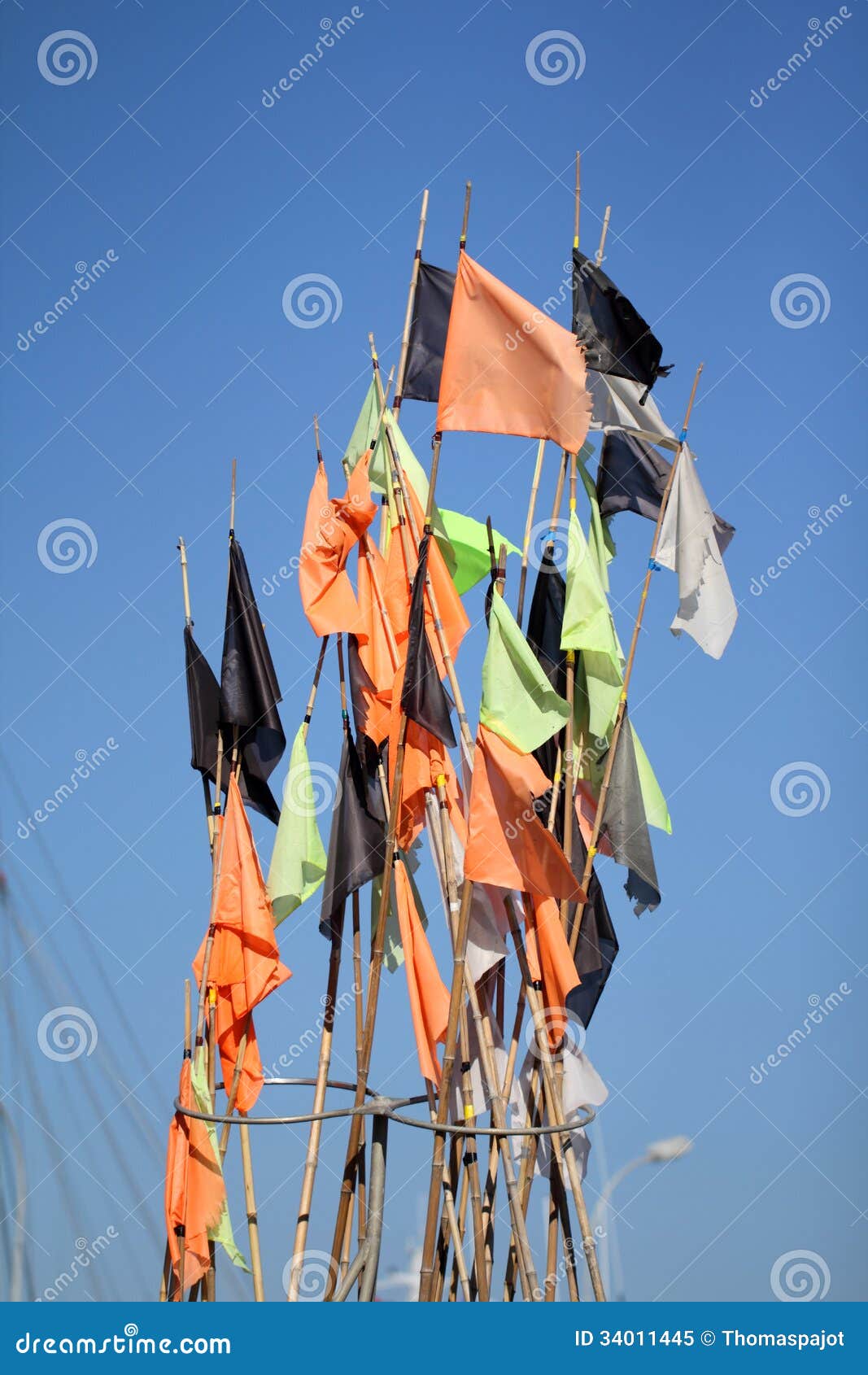 Fishing flags stock image. Image of orange, fishing, maritime - 34011445
