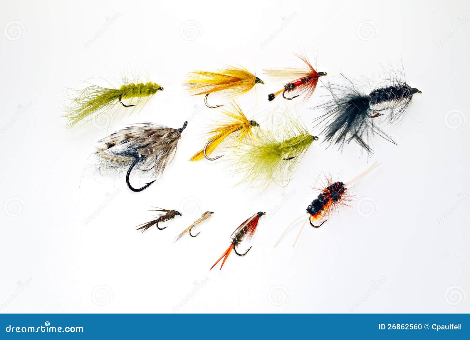 Fishing flies stock photo. Image of colorful, color, hook - 26862560