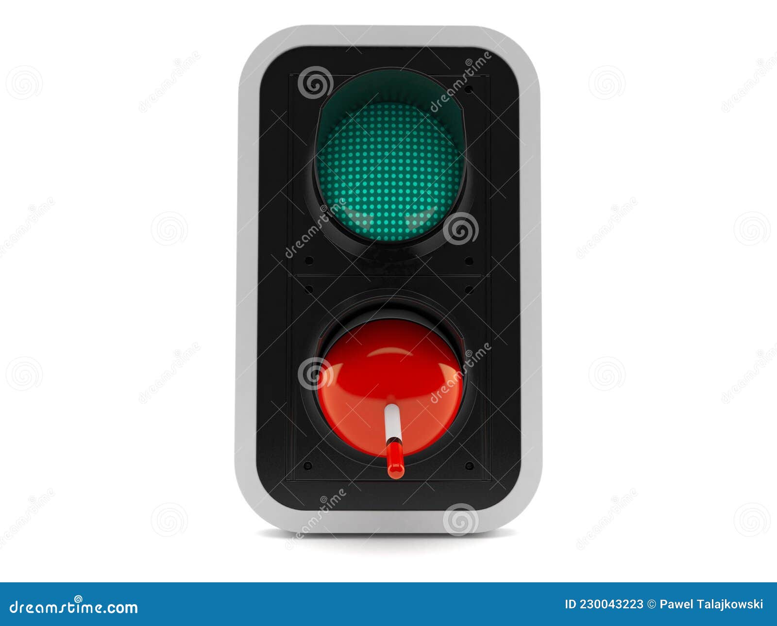 Fishing Float Inside Green Traffic Light Stock Illustration ...