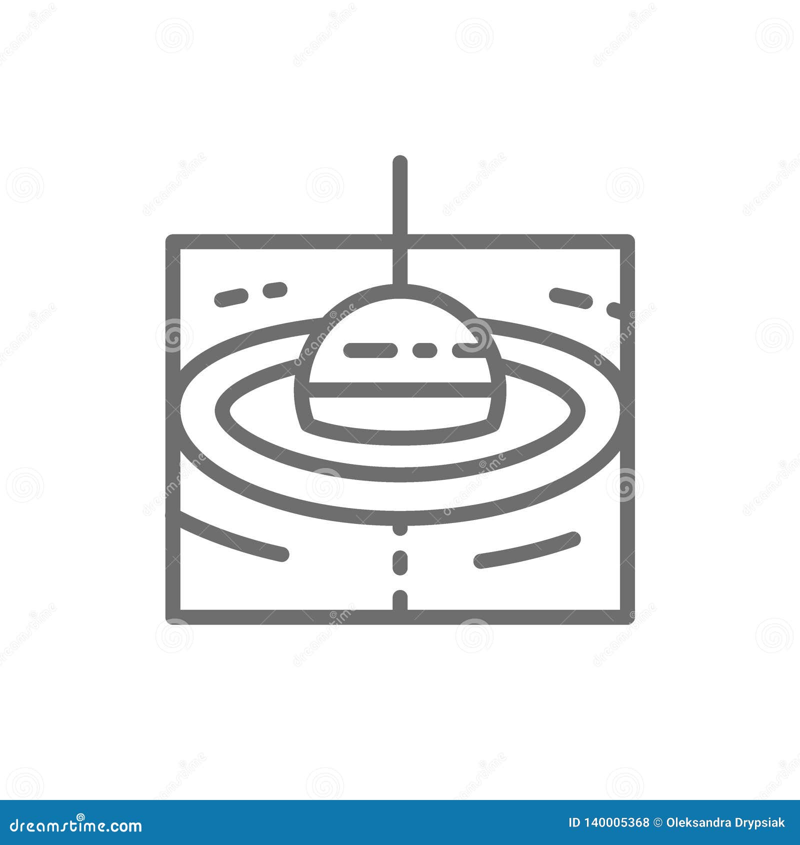 Fishing float line icon. stock vector. Illustration of angling - 140005368