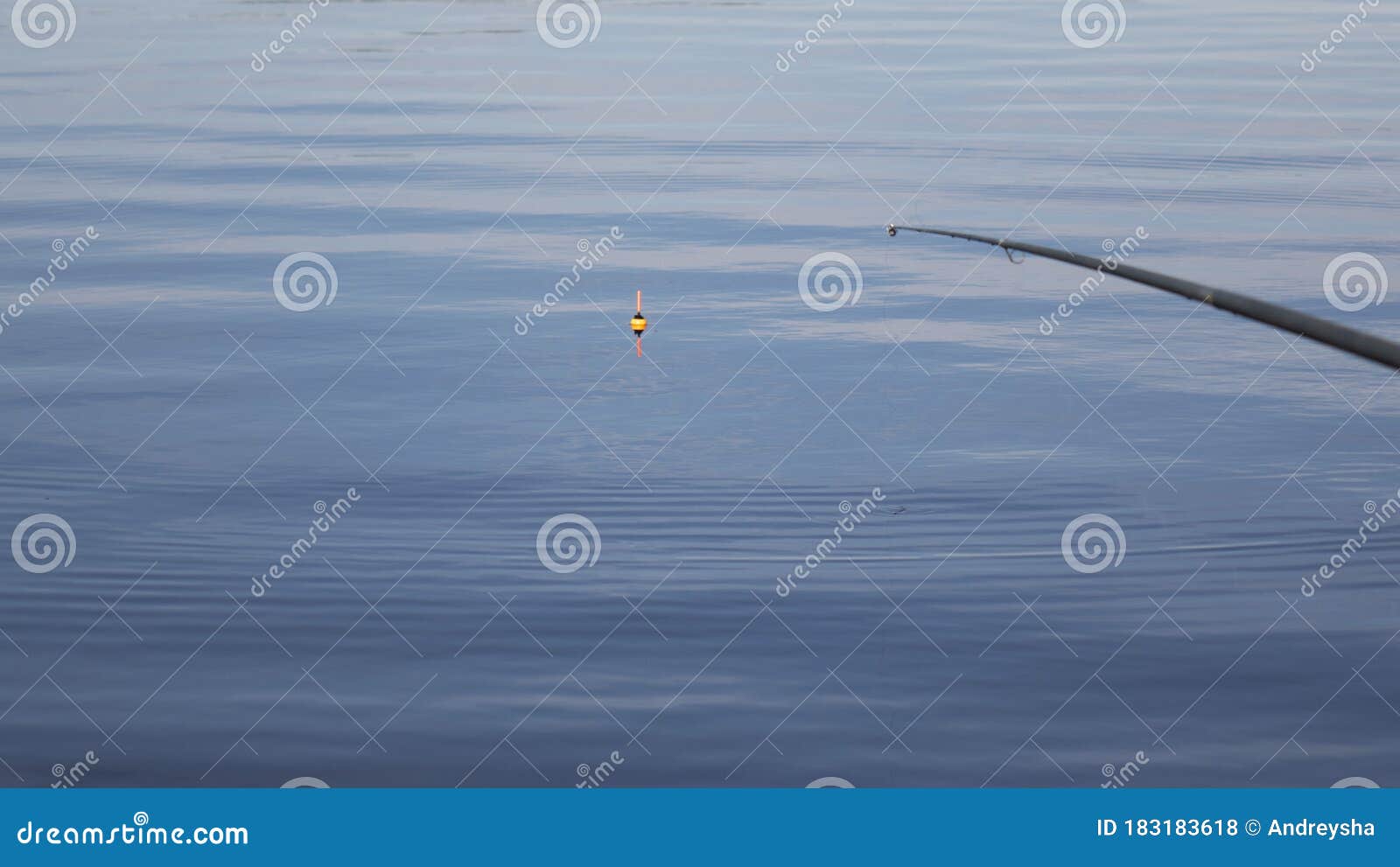 Fishing with a Float Rod on the Water. Stock Photo - Image of fresh ...