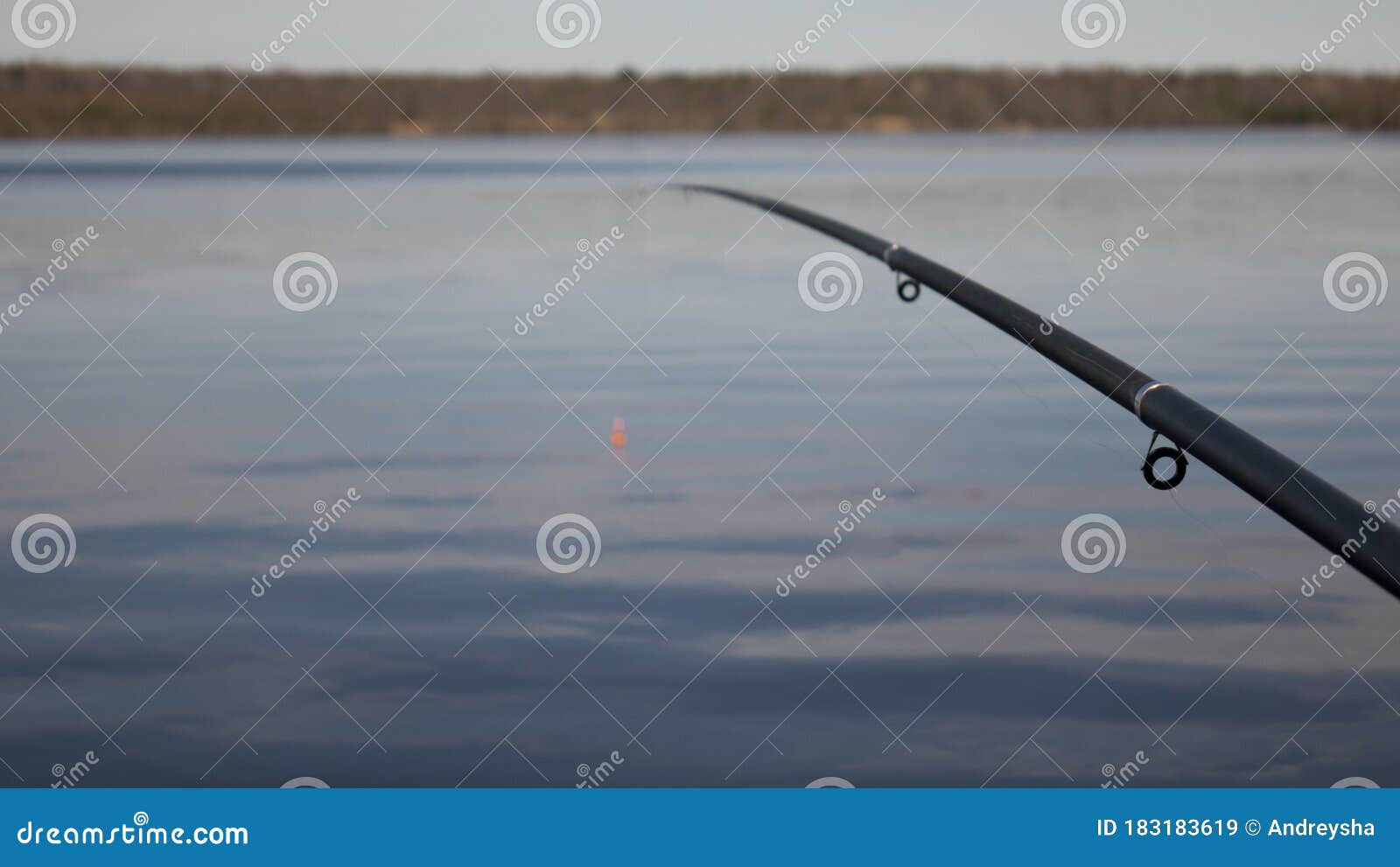 Fishing with a Float Rod on the Water. Stock Image - Image of fisherman ...
