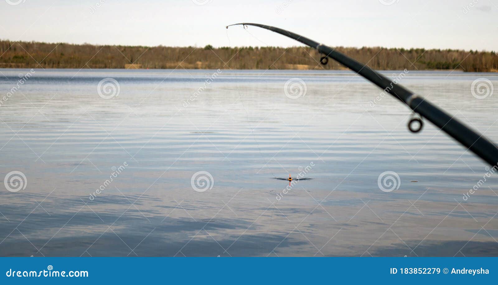 Fishing with a Float Rod on the Water Stock Image - Image of relax ...