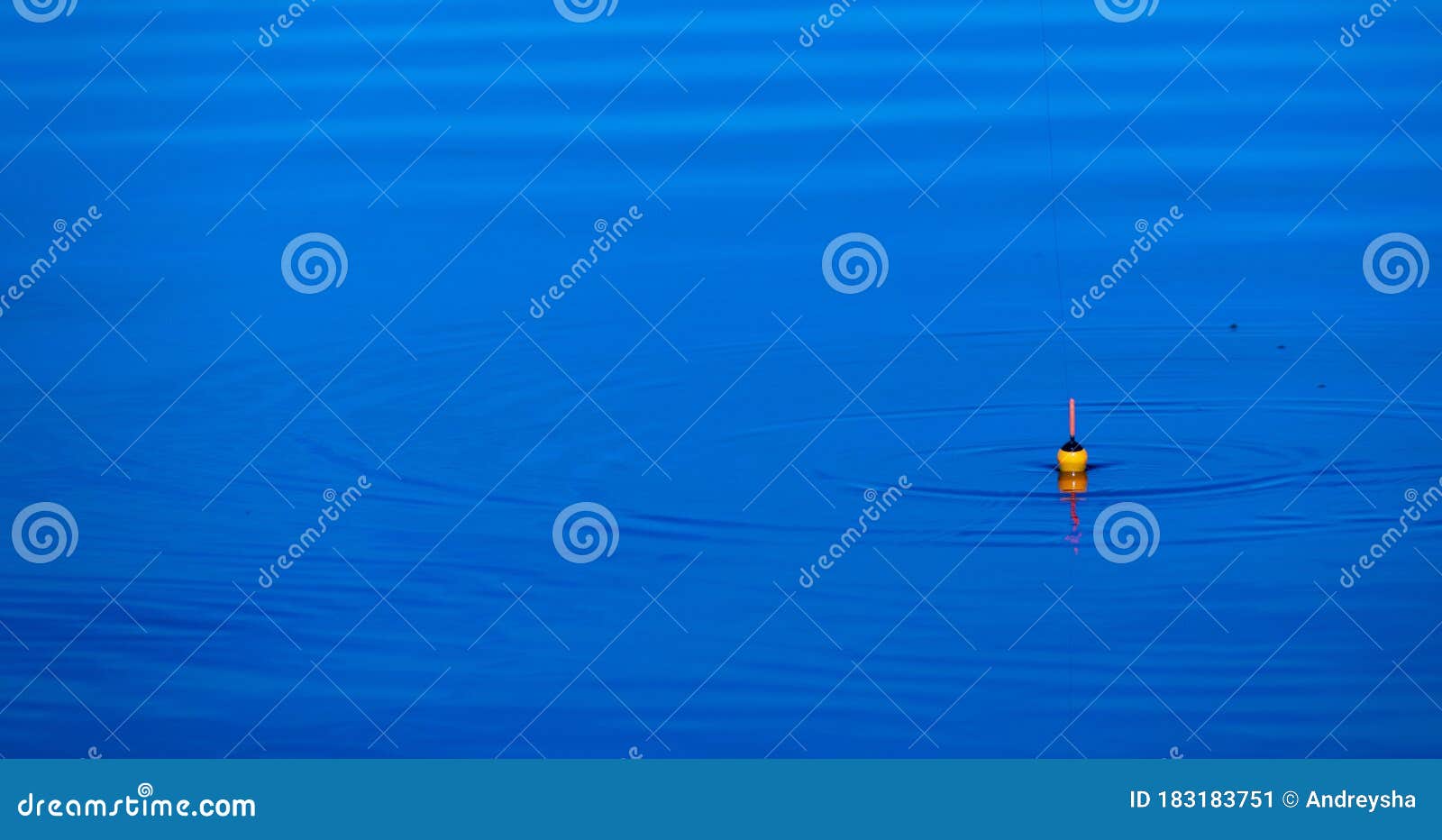 Fishing Float on the Water. Fishing with a Float Rod on the Water Stock ...