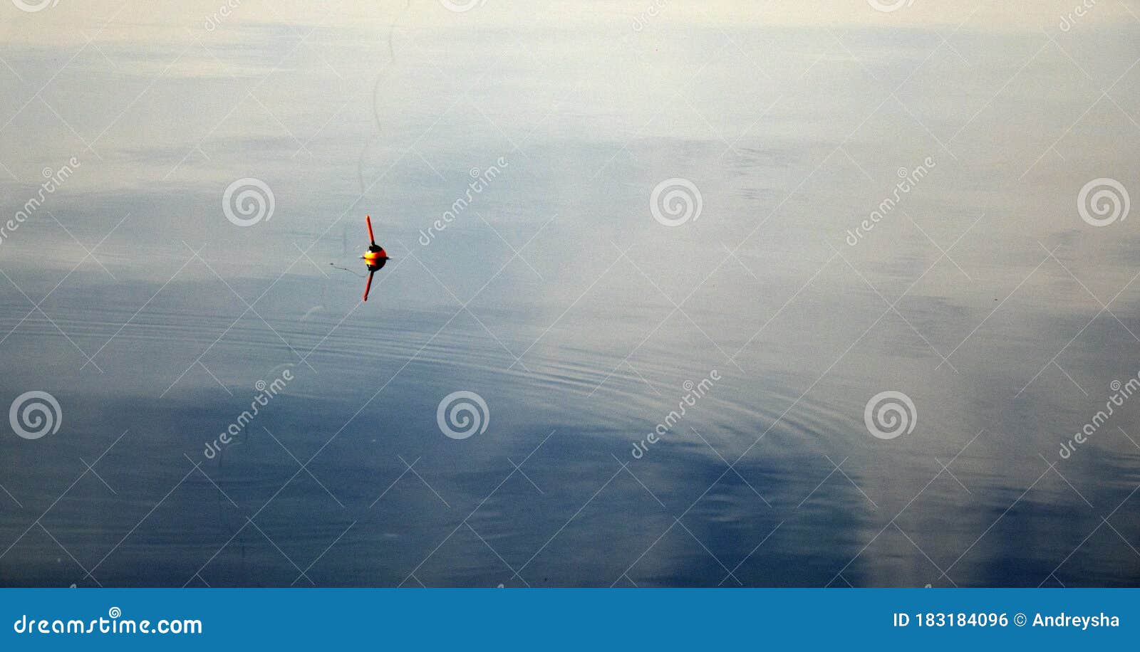 Fishing Float on the Water. Fishing with a Float Rod on the Water Stock ...