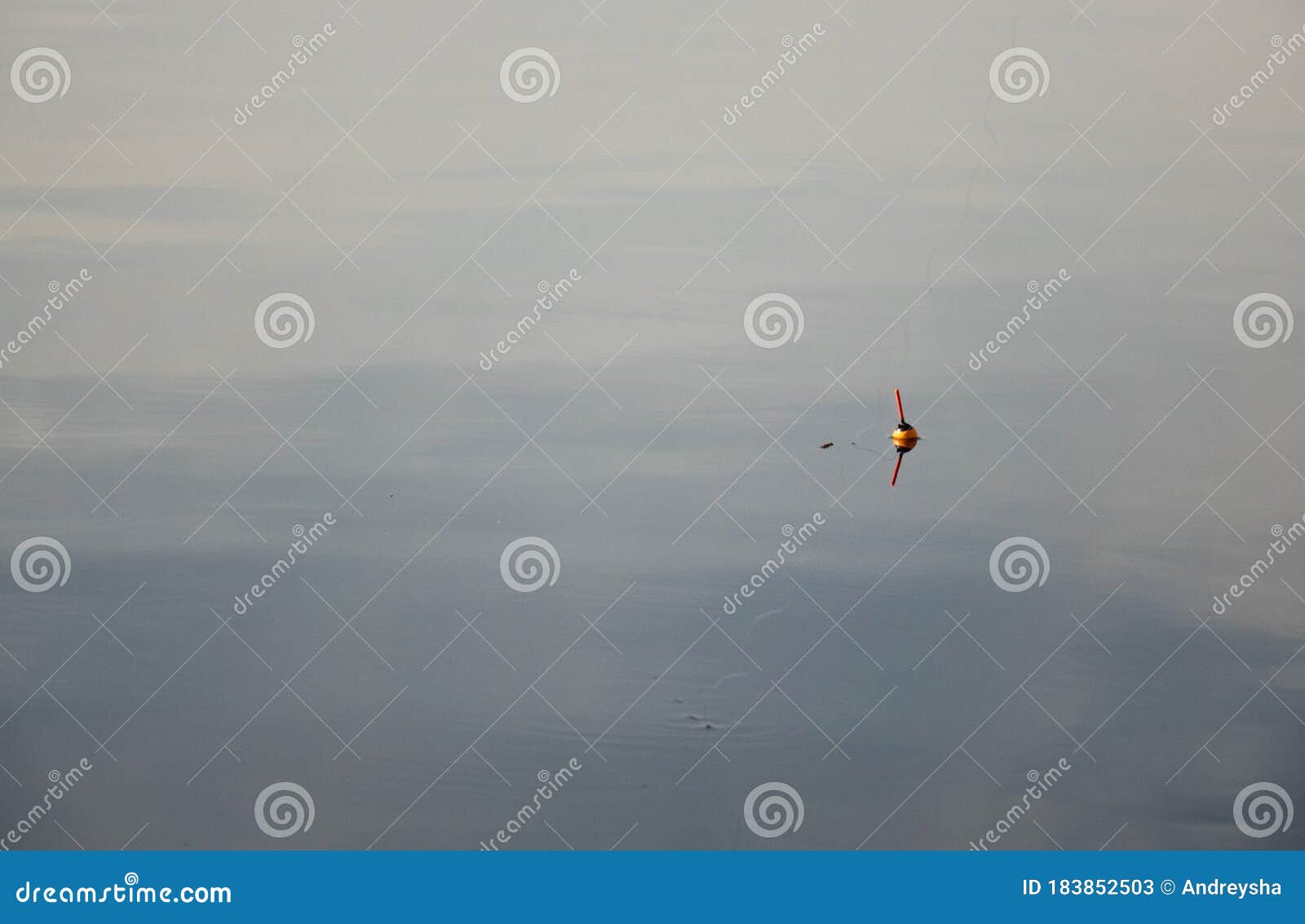 Fishing Float on the Water. Fishing with a Float Rod on the Water Stock ...